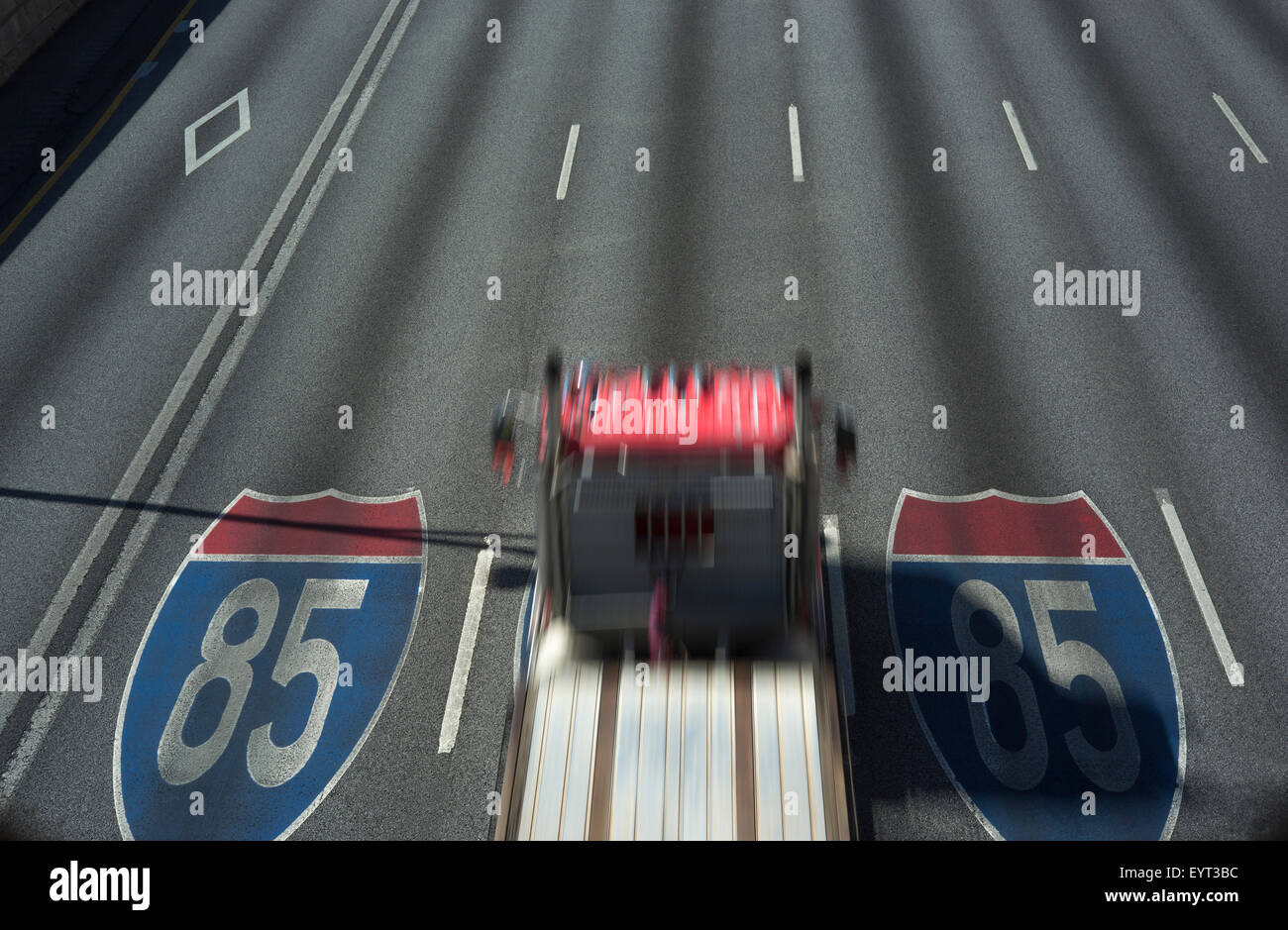 I-75/I-85 INTERSTATE CONNECTOR ATLANTA GEORGIA USA Stock Photo - Alamy