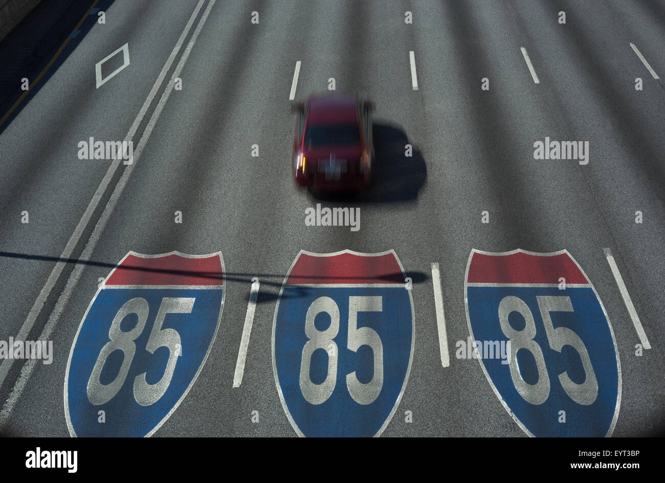 I 75 i 85 interstate connector atlanta georgia hi-res stock photography ...