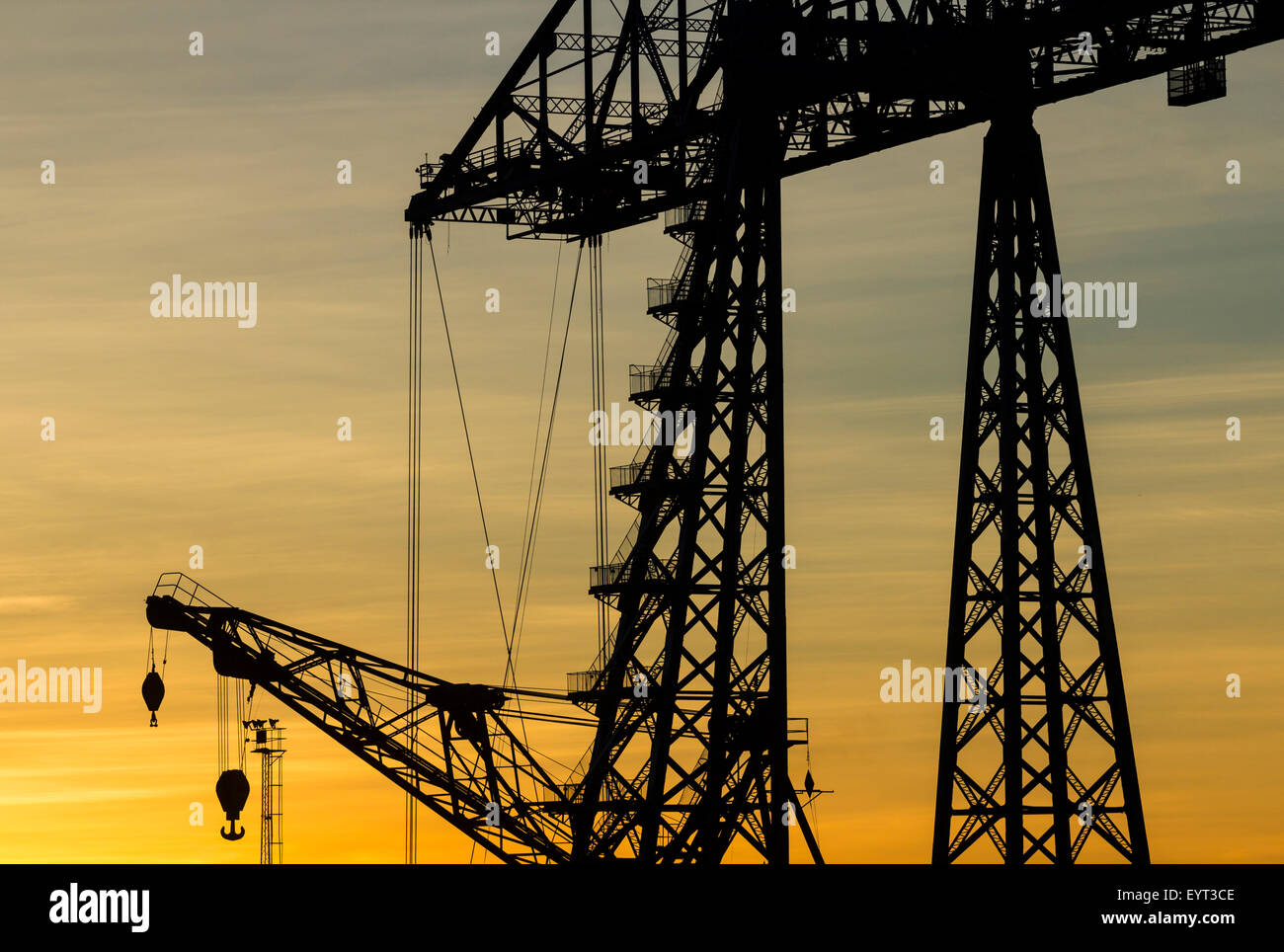 Tees Transporter bridge, Middlesbrough, England, UK Stock Photo - Alamy
