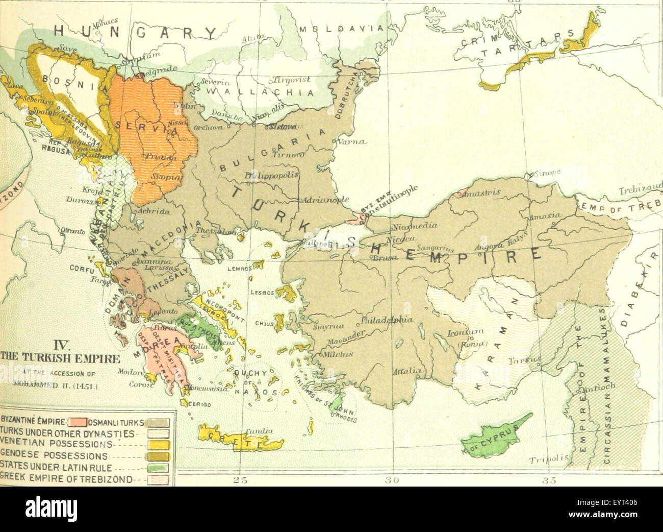 Image from 'History for Ready Reference', showing a historical map used ...