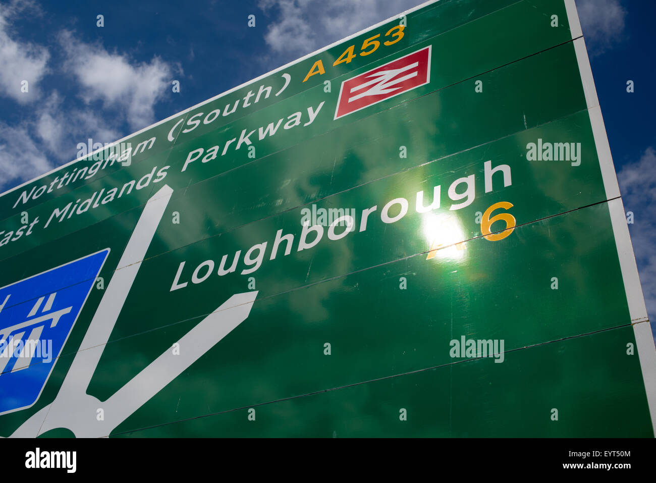 Motorway Sign Uk Midlands Stock Photos & Motorway Sign Uk Midlands ...