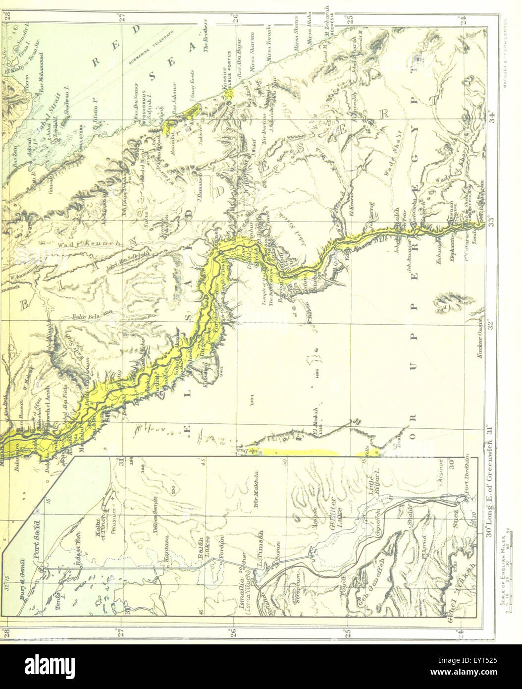 Photograph from page 305 of the 'Orient Line Guide', showing a map or ...