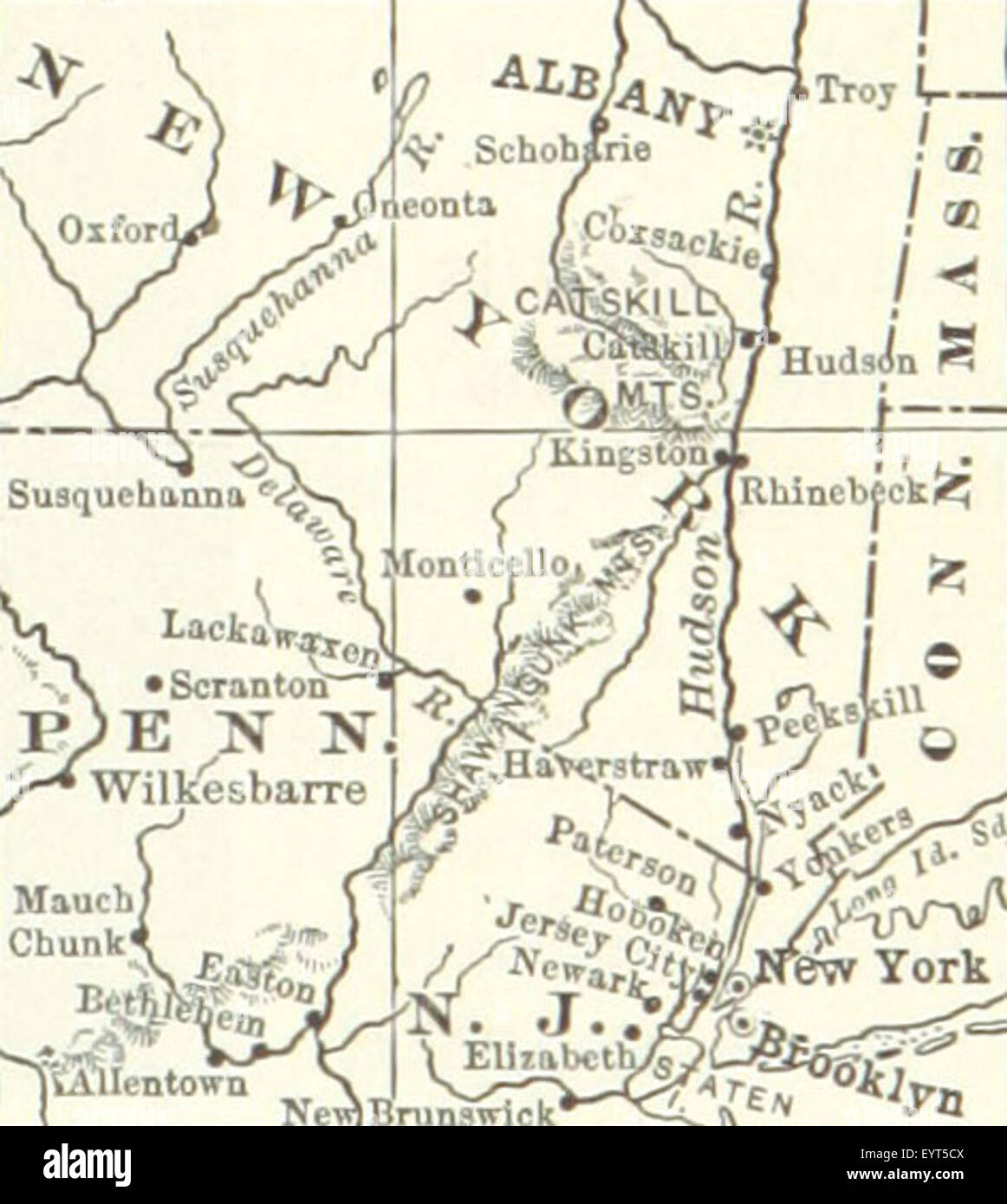 This image from 'Elements of Geography' shows a map, likely depicting ...
