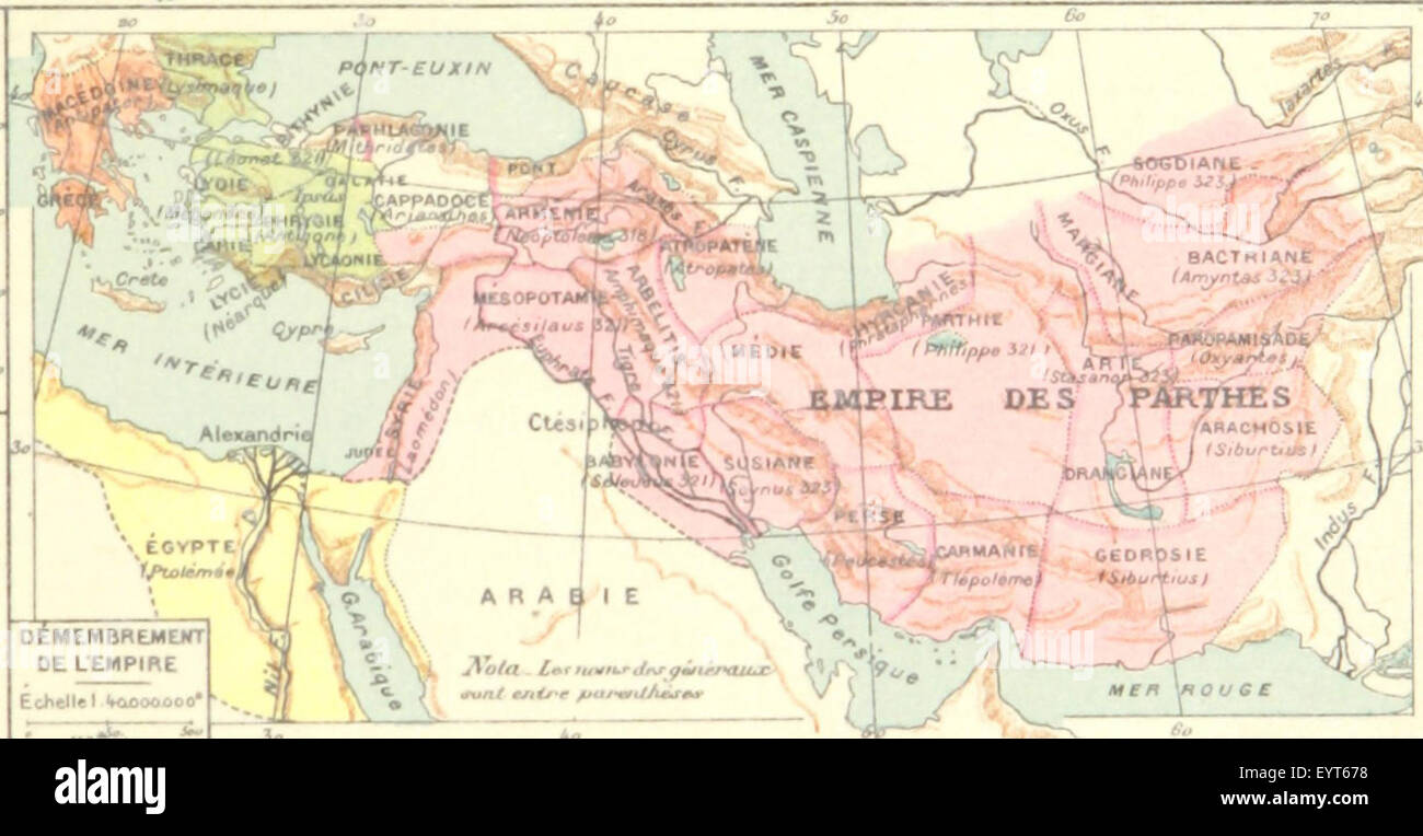 A map from 'Geographie Historique,' illustrating historical ...