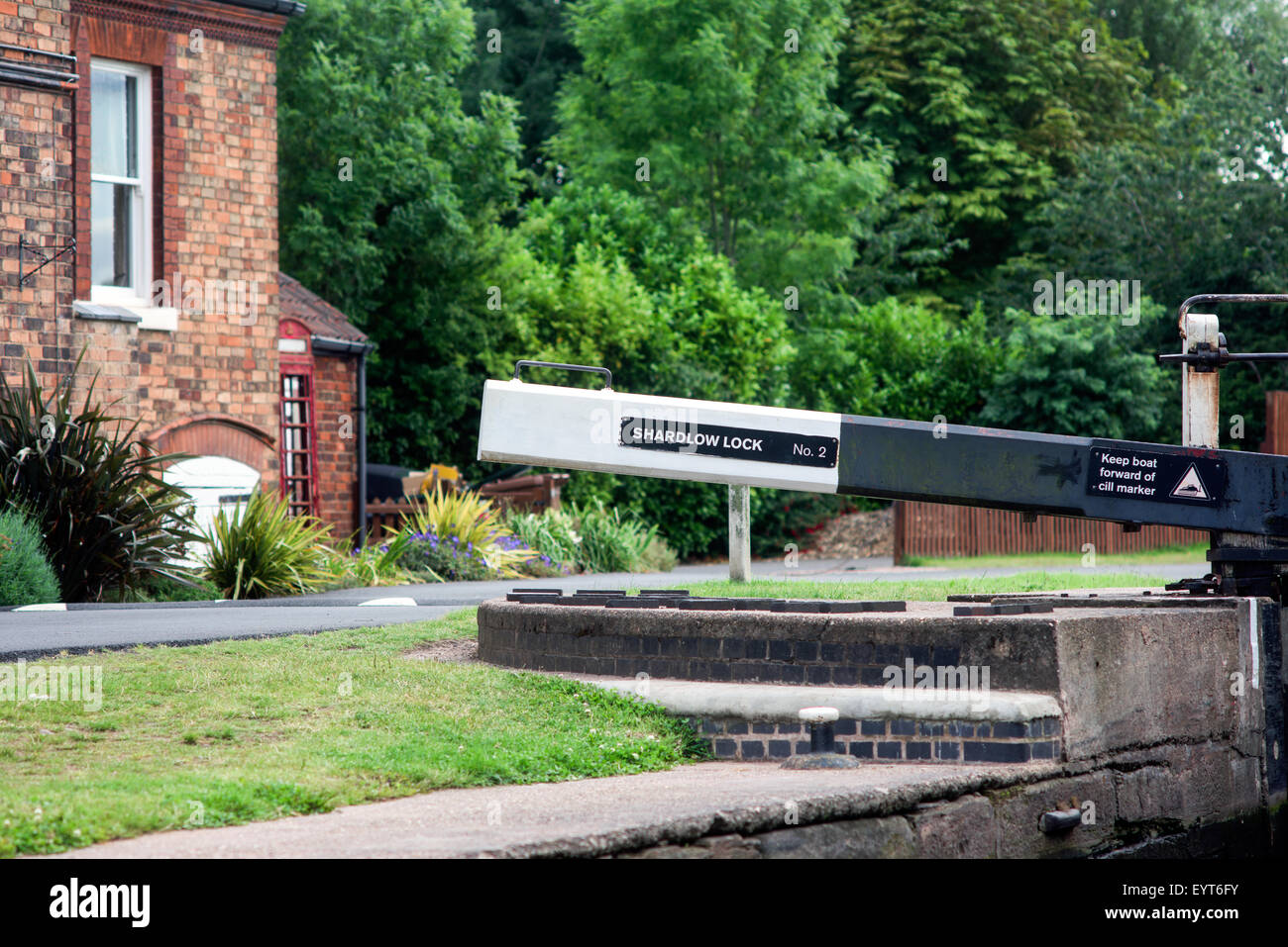 Shardlow Marina And The Trent And Mersey Canal Lock Gates, Derbyshire ...