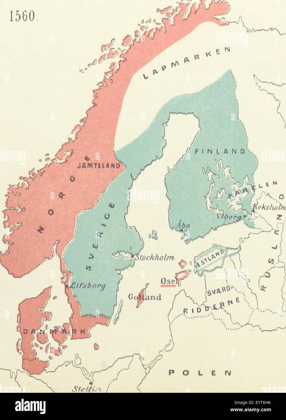 This image from 'Lærebog i Nordens Historie' illustrates key historical ...
