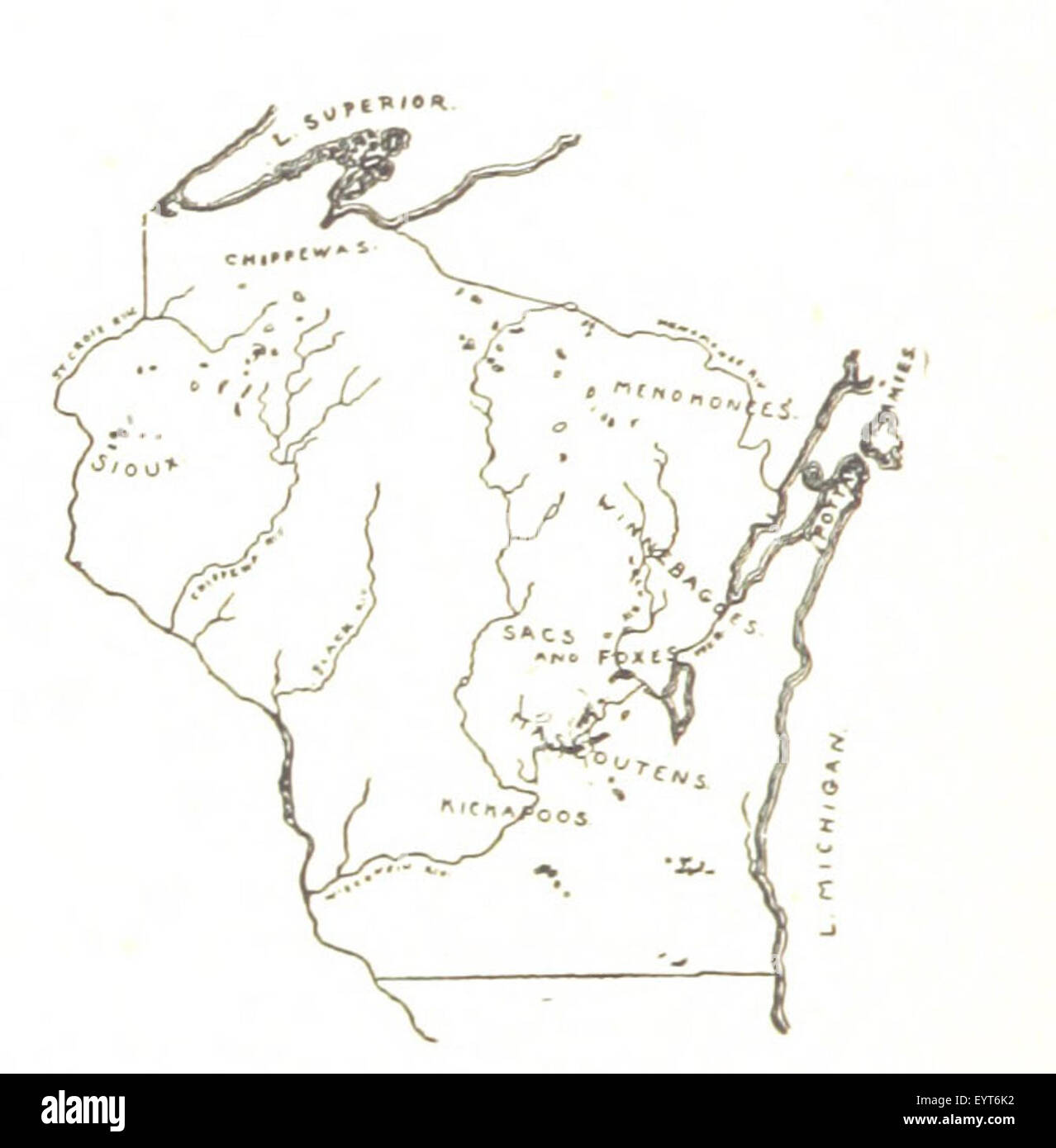 Photograph from 'Leading Events of Wisconsin History', depicting a ...