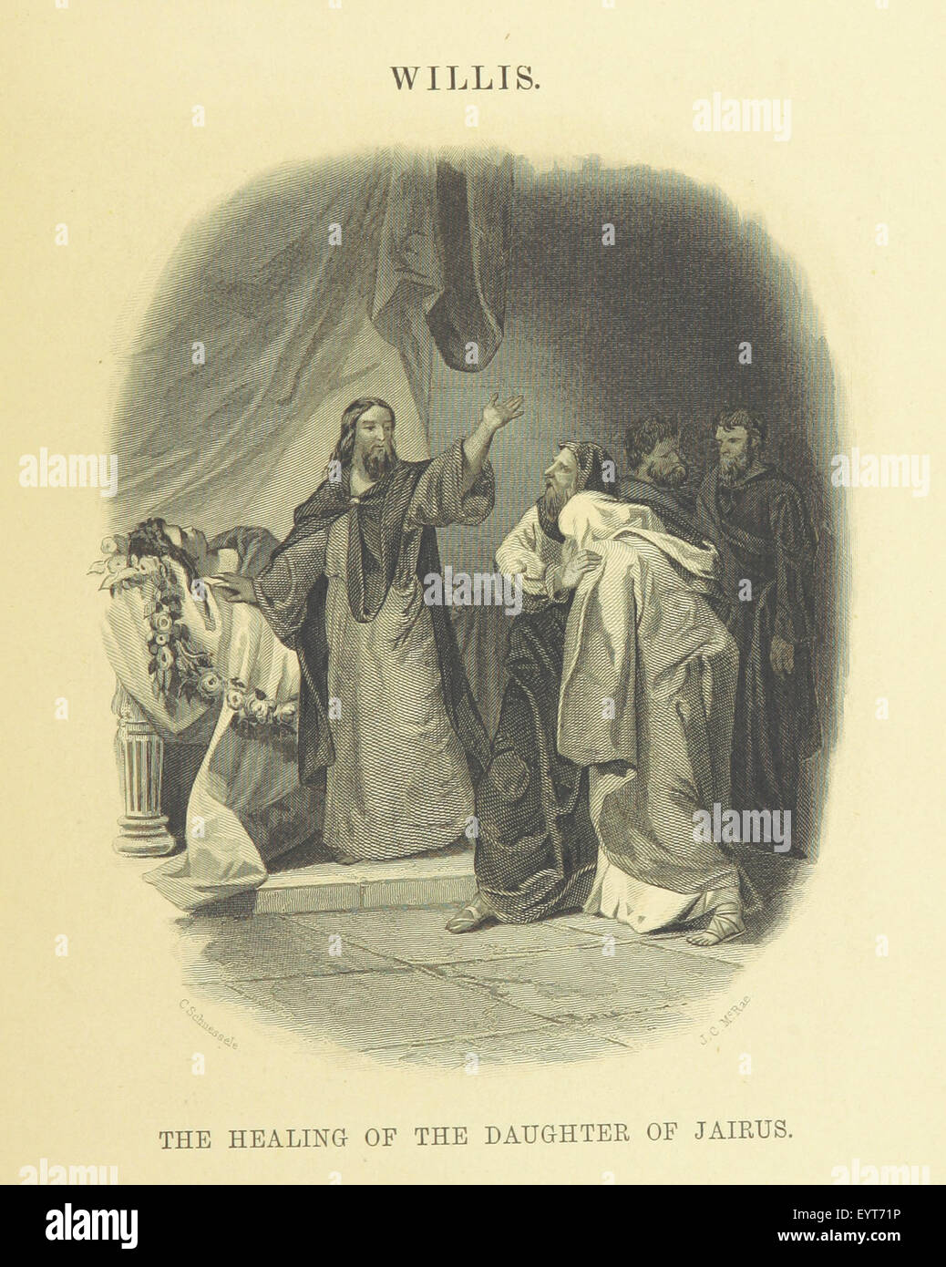 An illustration from 'A Gallery of Famous English and American Poets ...