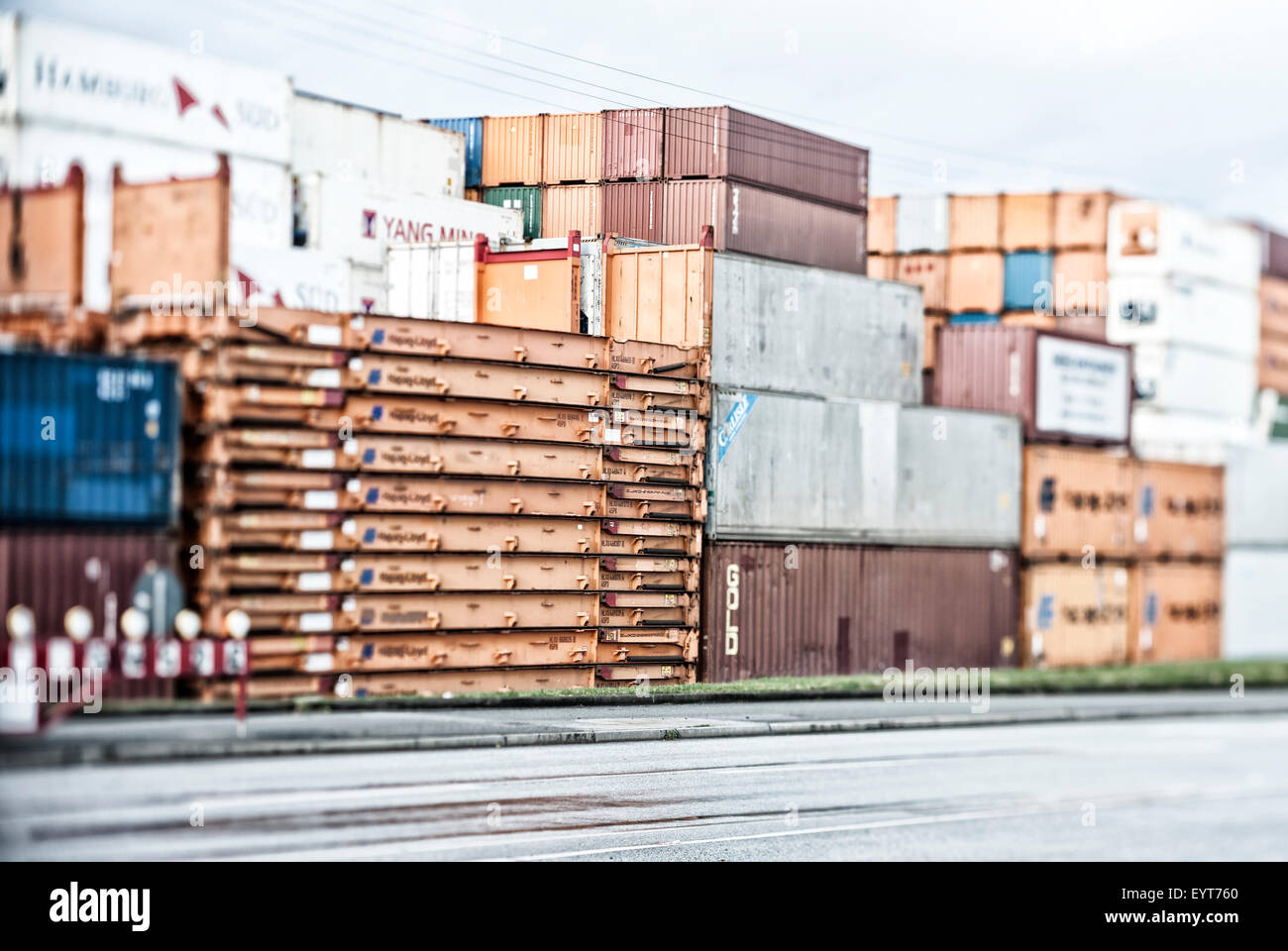 Hamburg, harbour, container Stock Photo - Alamy