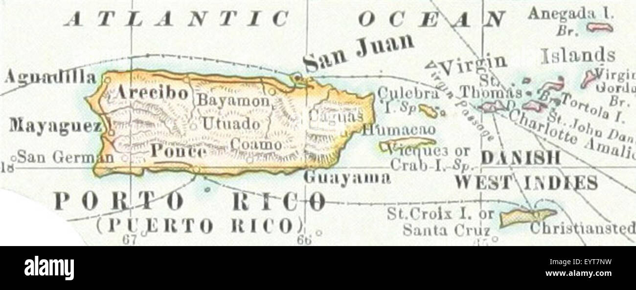 Cuba map 1800s hi-res stock photography and images - Alamy