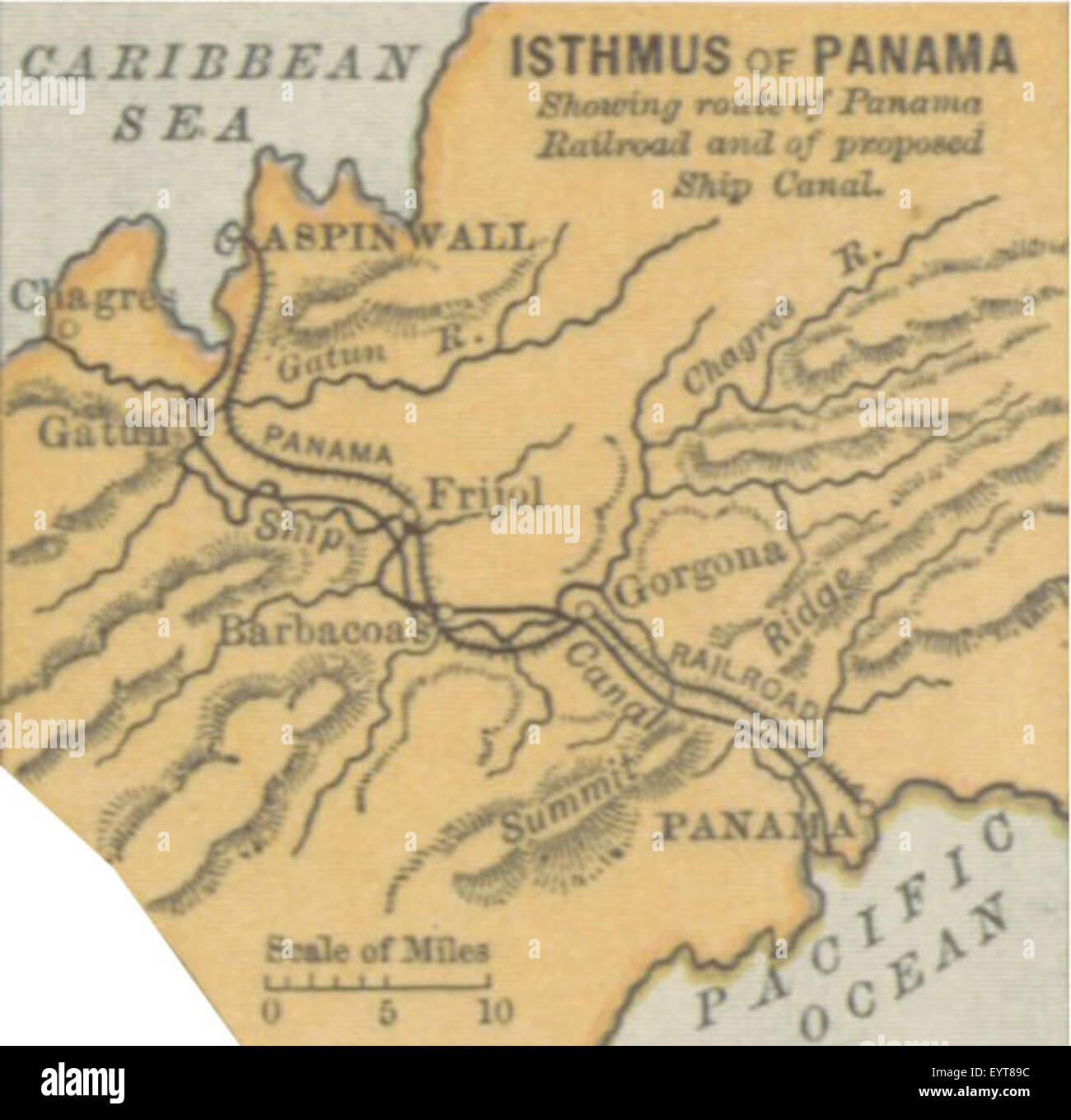 An image from page 10 of 'The Capitals of Spanish', showing a map of ...