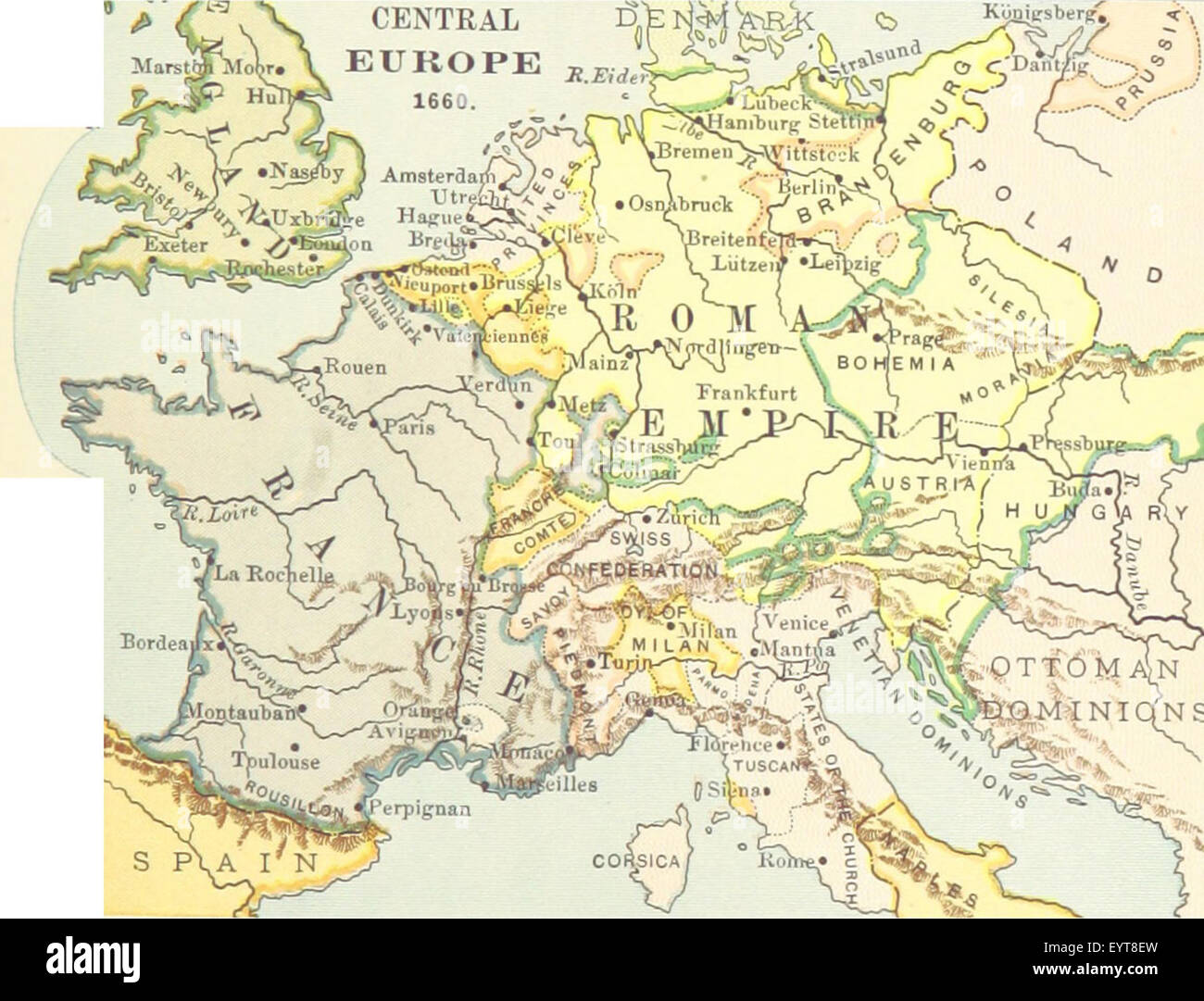 This map from 'Outlines of Universal History' illustrates key ...