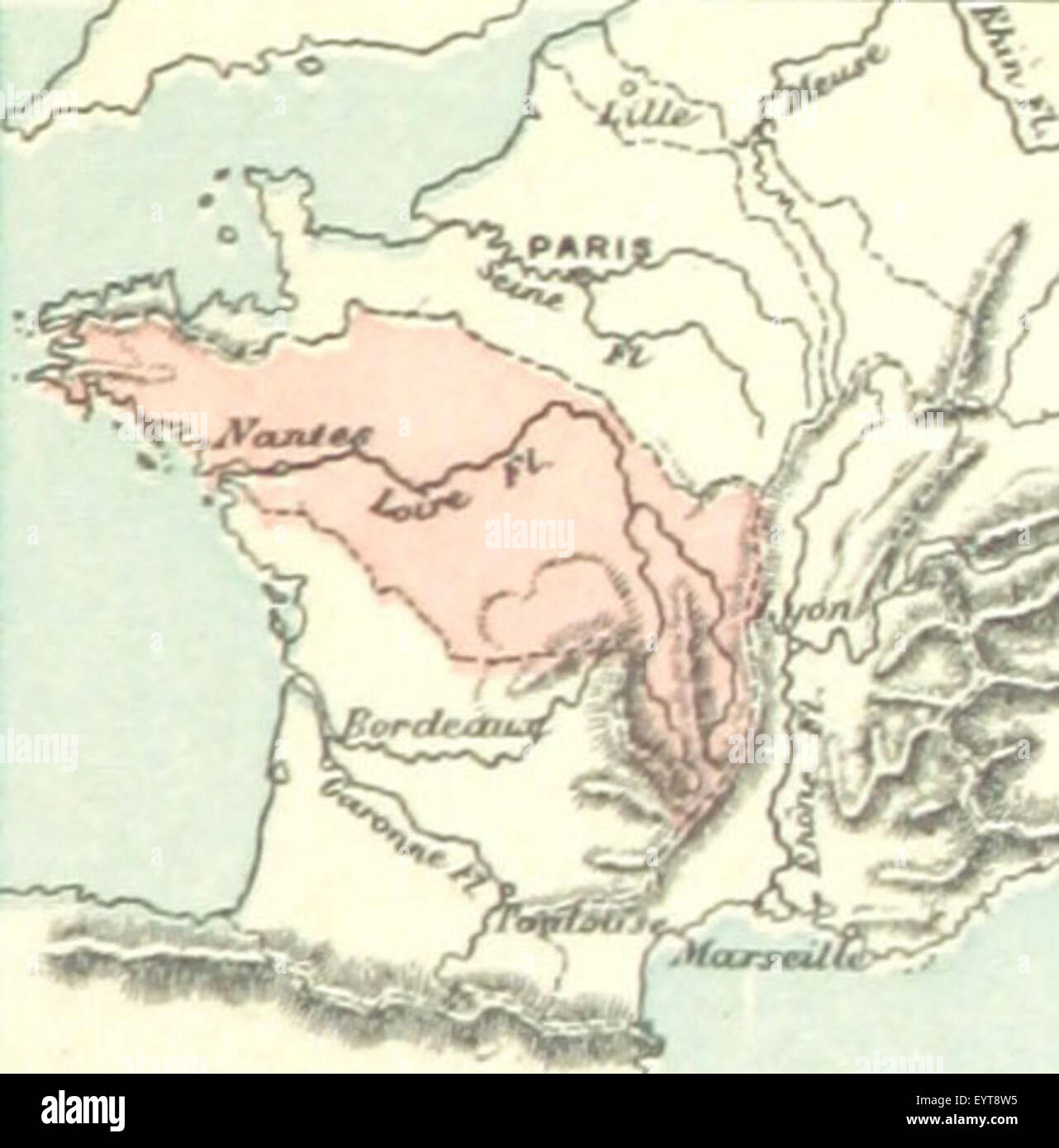 An image of a map extracted from page 41 of 'Géographie Générale ...