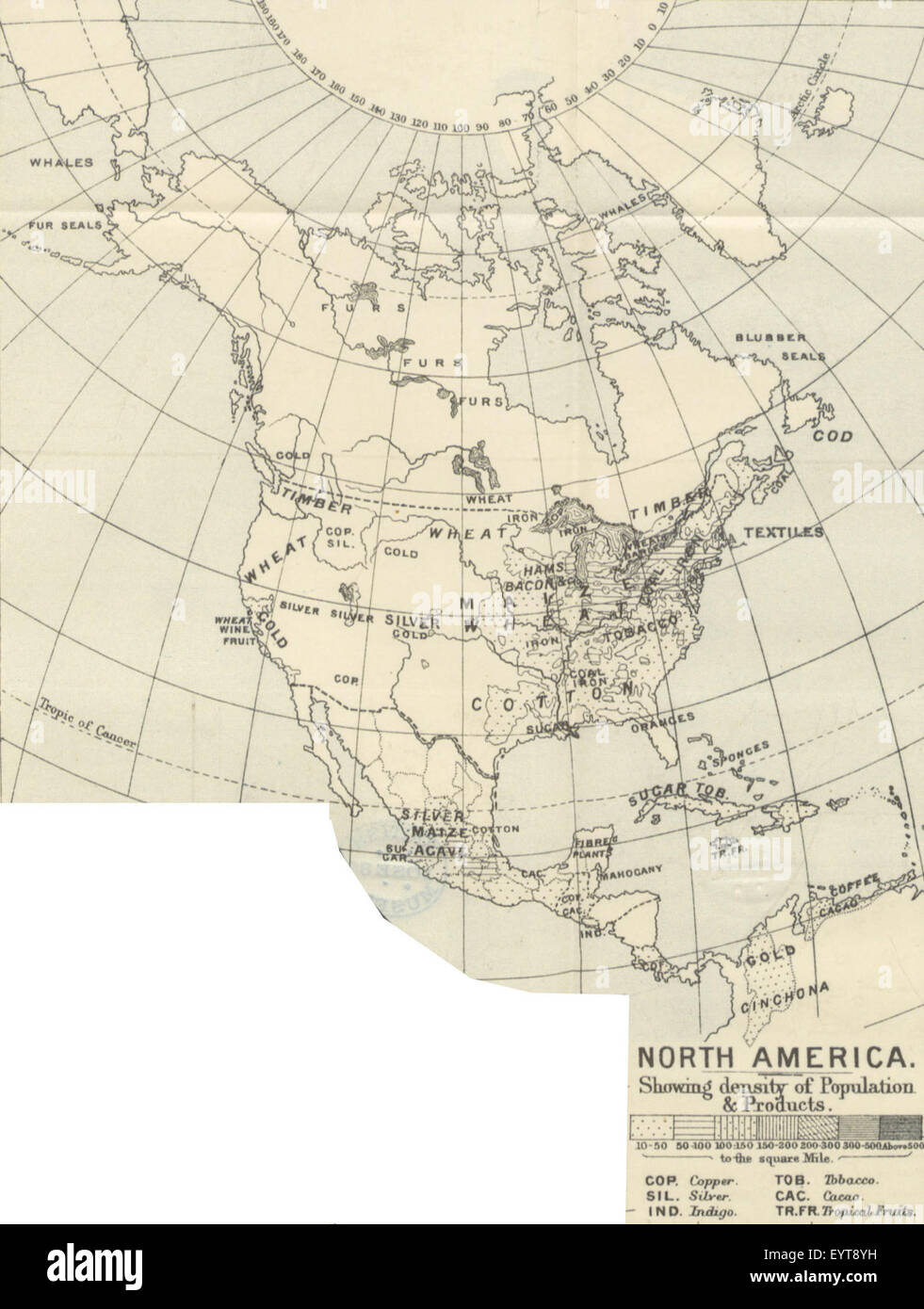 An image from 'Handbook of Commercial Geography', showing a commercial ...