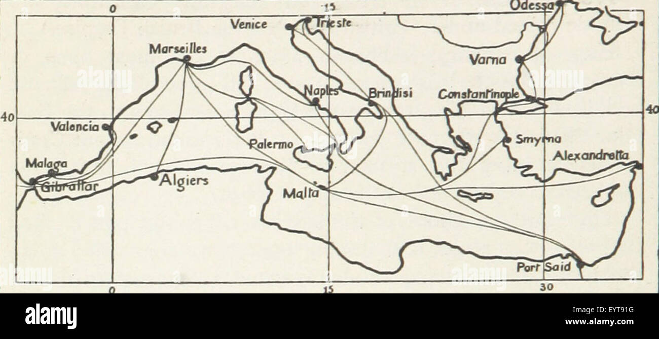 An image from page 42 of 'Descriptive Geography,' featuring a map that ...