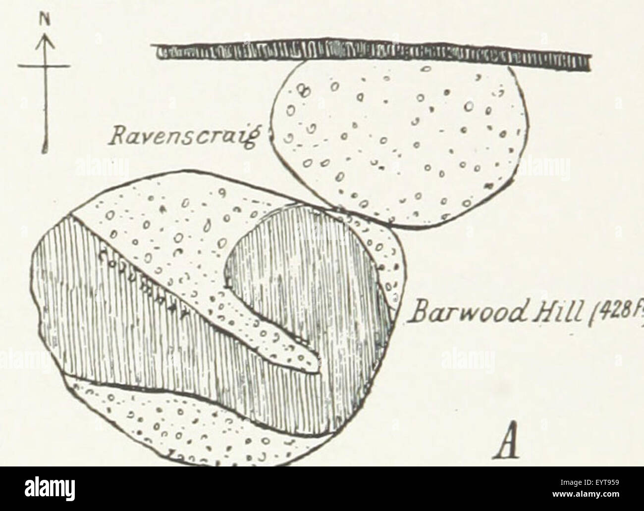 An image from 'The Ancient Volcanoes', showing a map depicting the ...