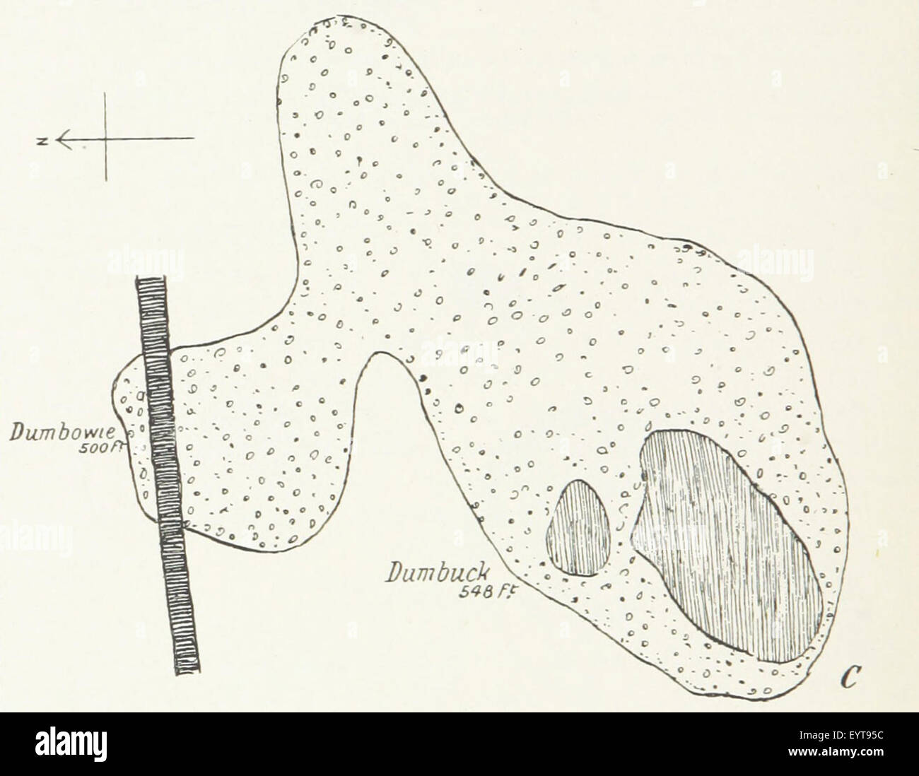 Photograph from page 426 of 'The Ancient Volcanoes of,' depicting a map ...