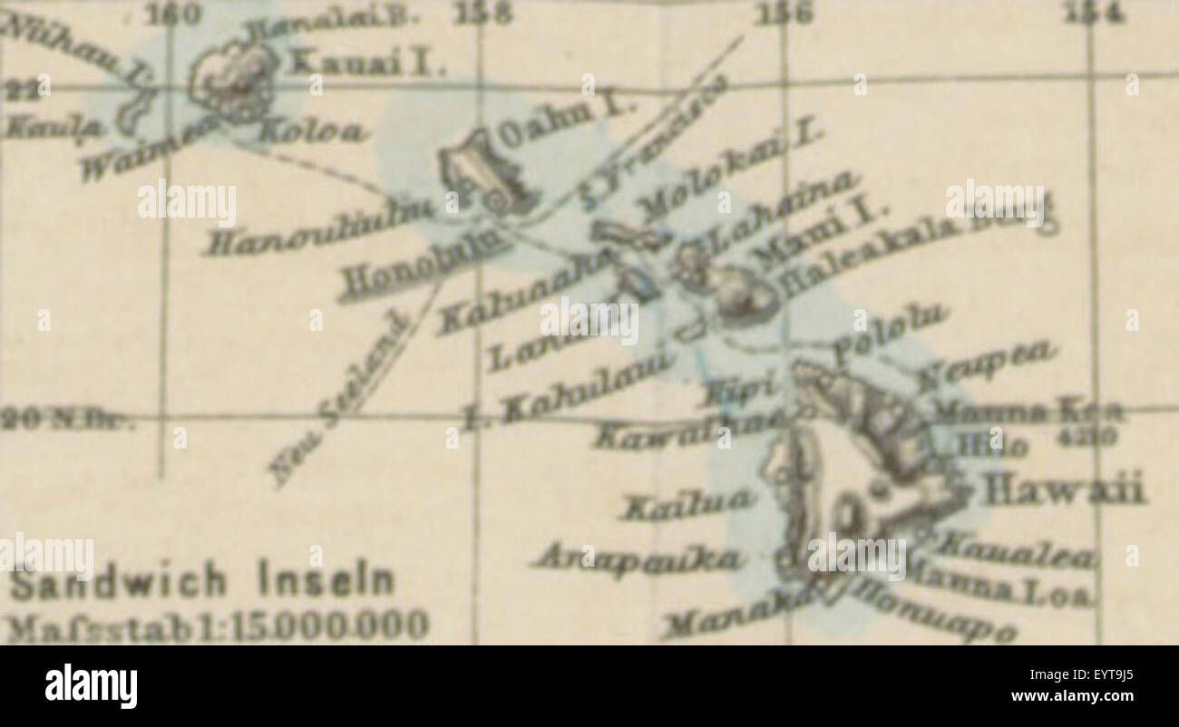 This image from 'Südsee-Bilder' shows illustrations or maps depicting ...