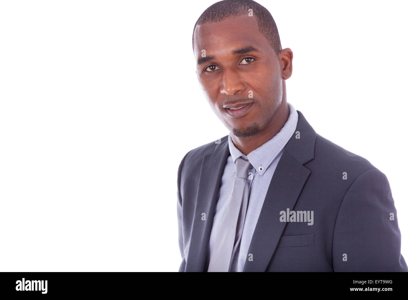 African american business man over white background - Black people ...