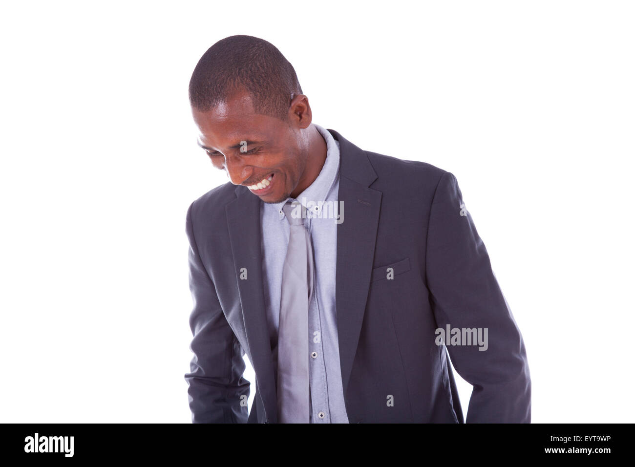 African american business man over white background - Black people ...