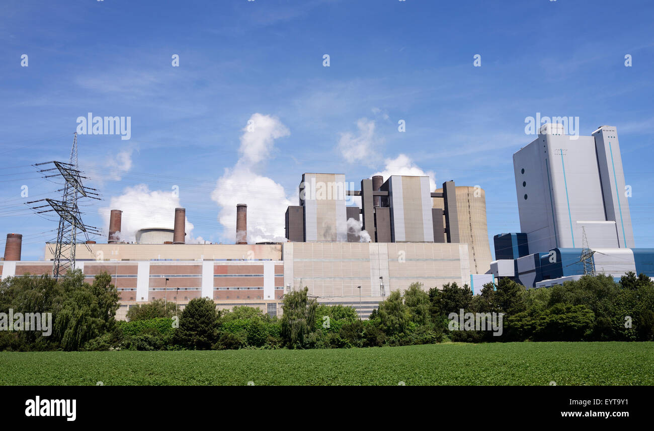 Niederaussem coal fired power station hi-res stock photography and ...