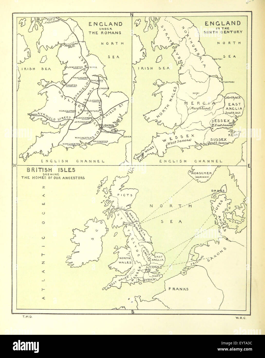 This image, from 'Geography of the British Isles', shows a map or ...