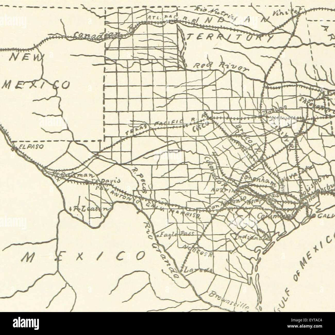 Map illustrating the terrain and locations described in 'Tenting on the ...