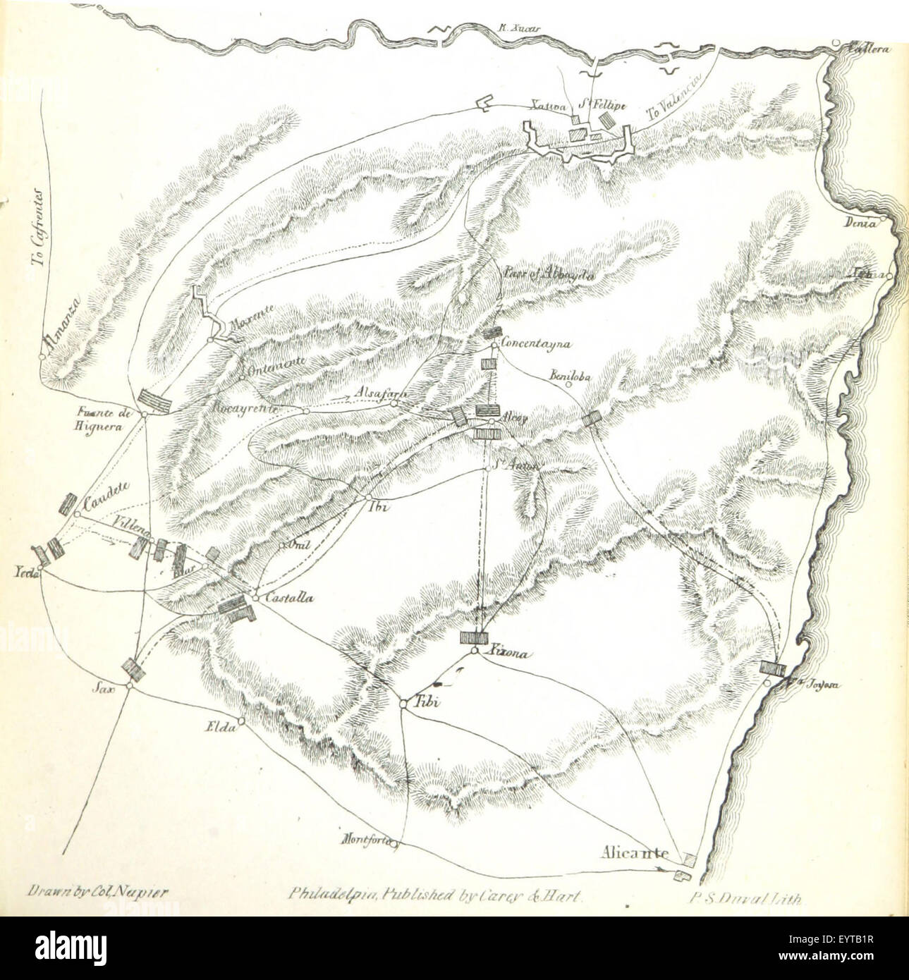 1814 map of france hi-res stock photography and images - Alamy