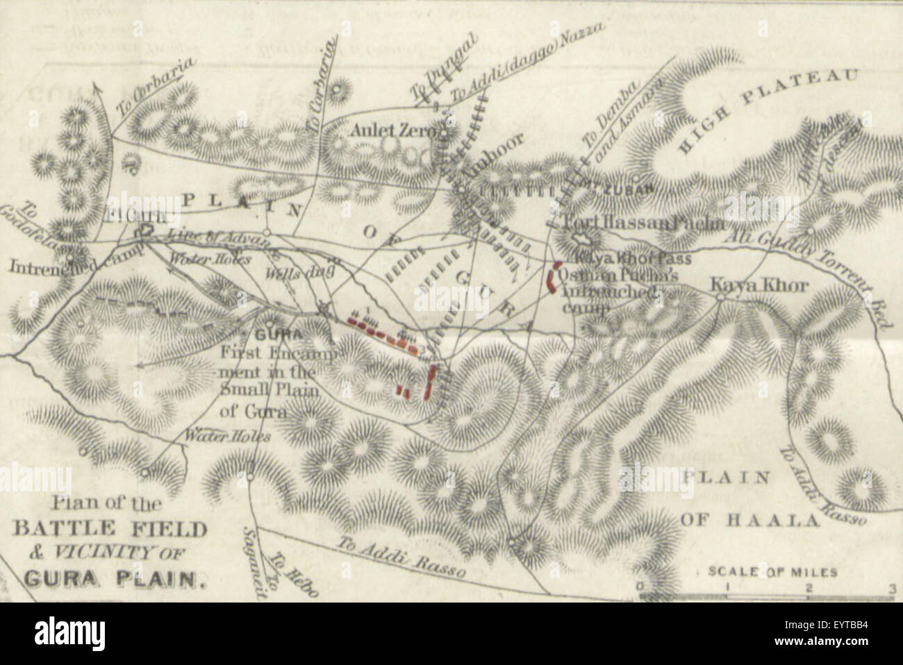 A photograph of a map from 'Moslem Egypt and Christian' showing page ...