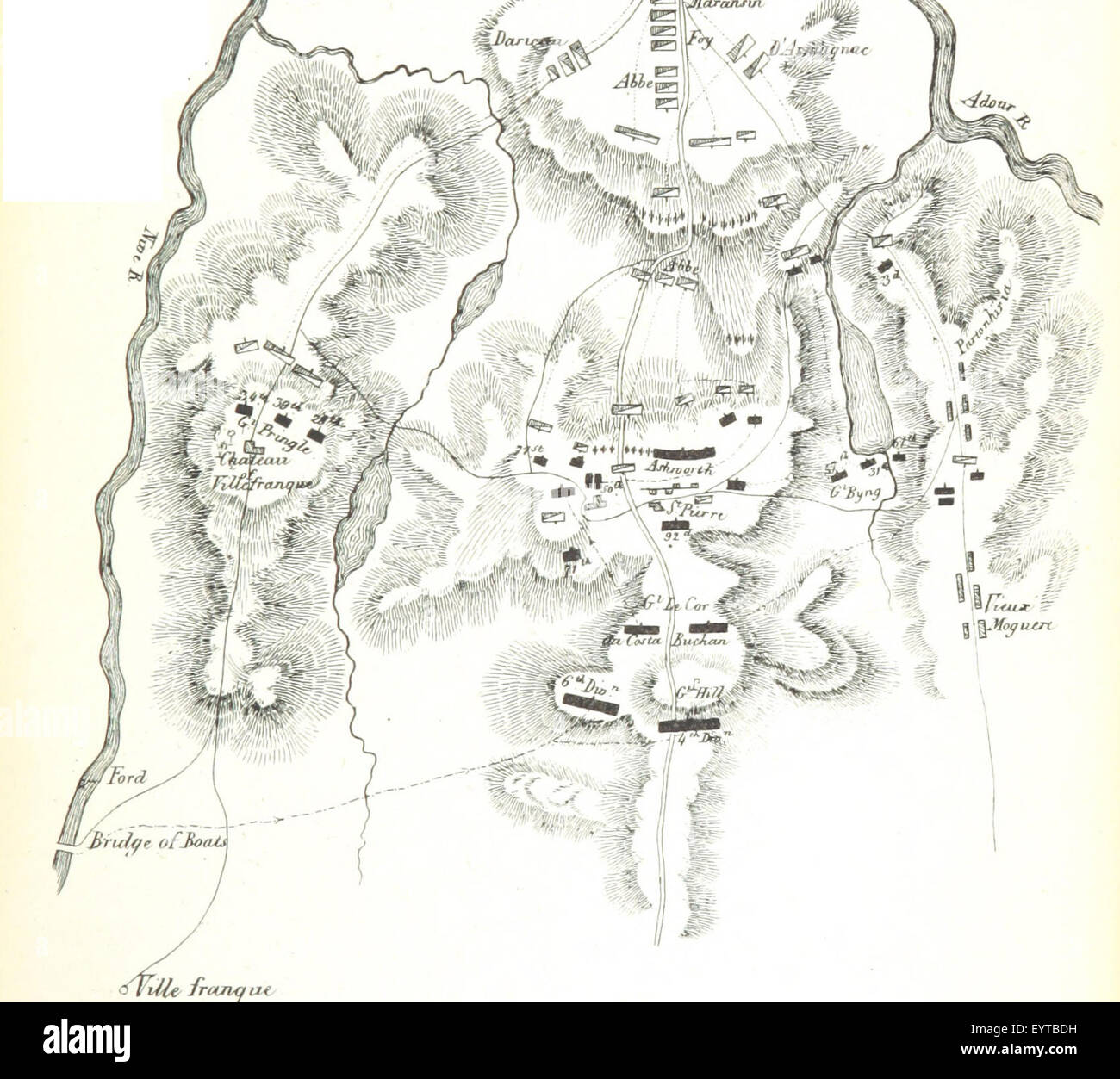 Historical map shows battle hi-res stock photography and images - Alamy