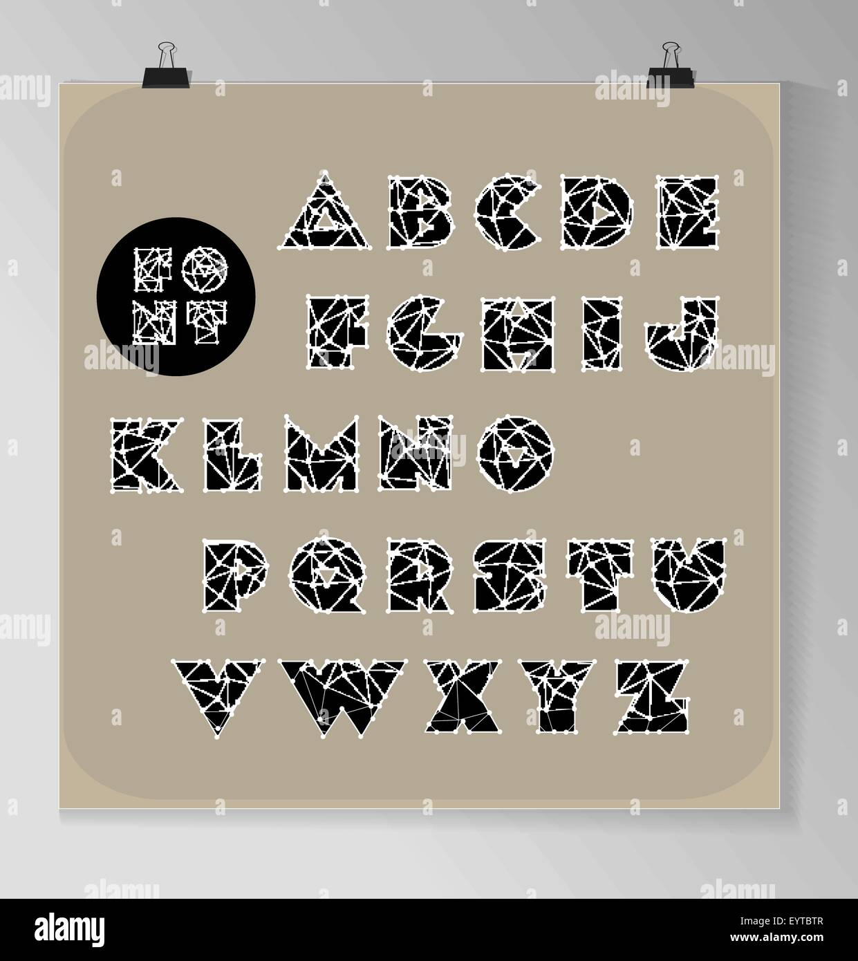 Abstract polygonal letter in Cosmic style Stock Vector Image & Art - Alamy