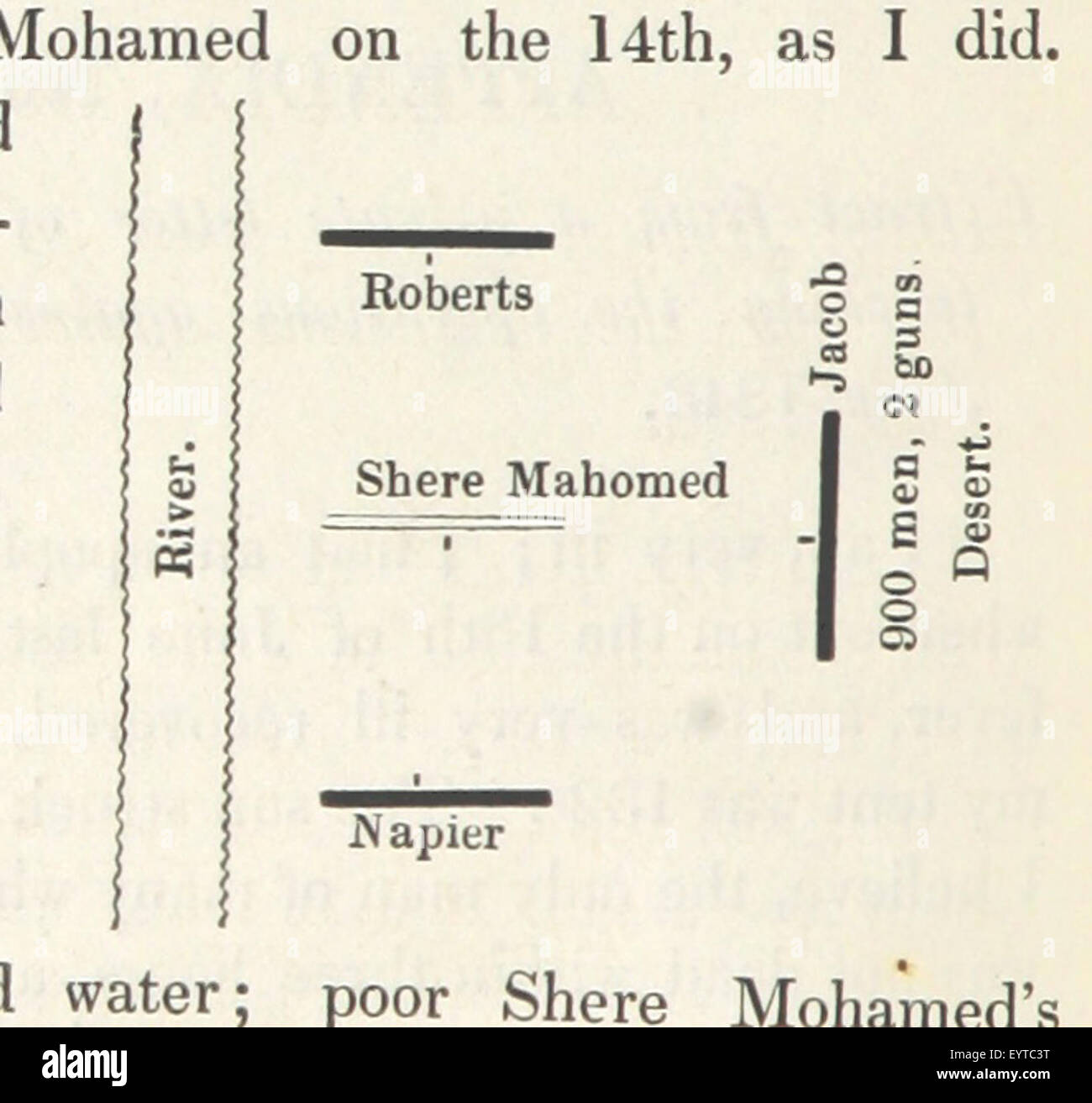 Page 558 of 'The Conquest of Scinde' shows a historical depiction of ...