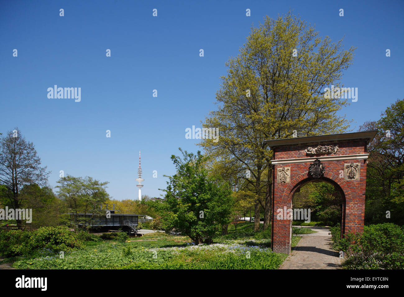Germany, Hamburg, archway in the big Wallanlagen Stock Photo - Alamy