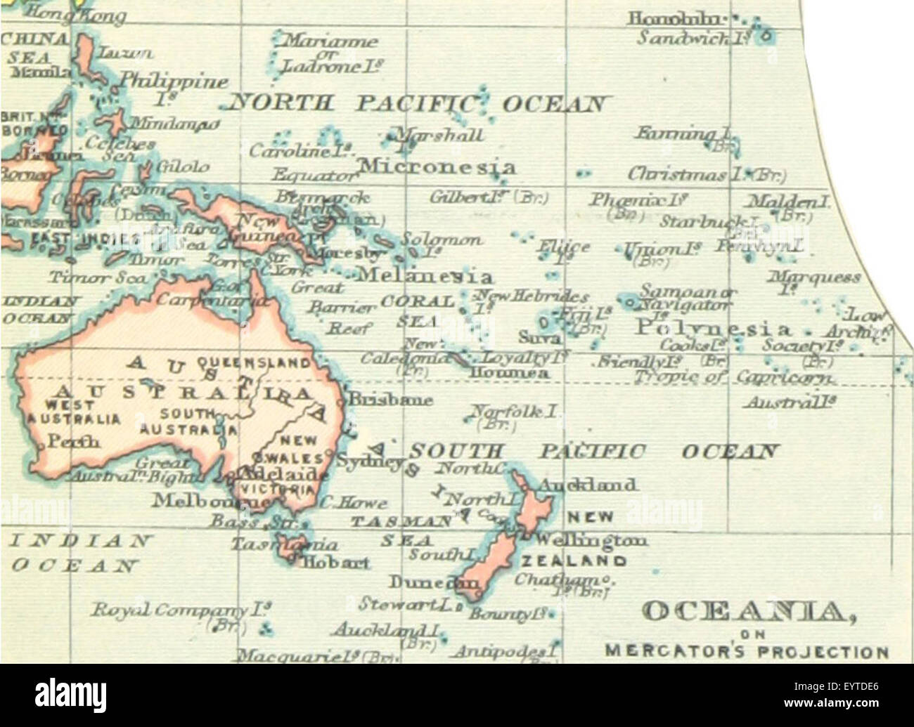 World map, showing the british empire hi-res stock photography and ...