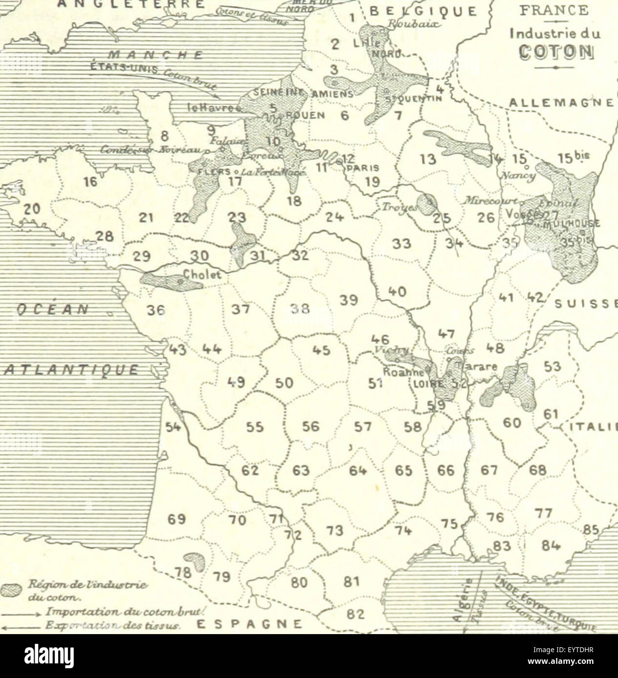 This image from 'Geographie Generale' shows a page from a geographical ...