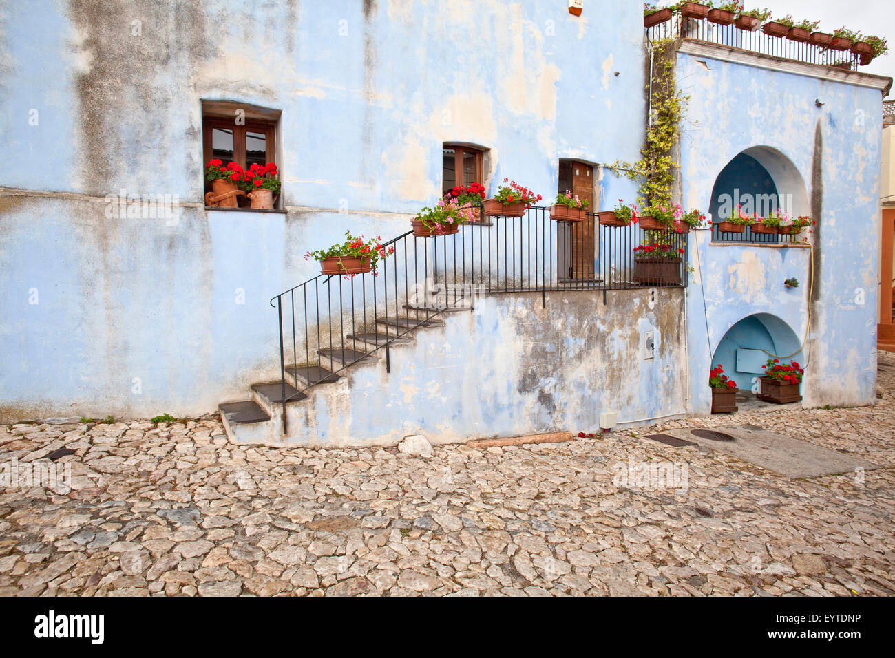 Italy, Sardinia, Posada, house front Stock Photo - Alamy