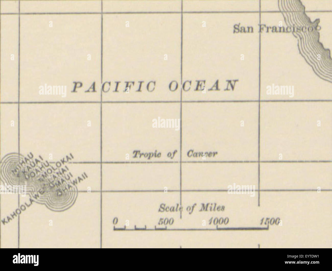 An image from 'Hawaii Our New Possessions', showing a map detailing the ...