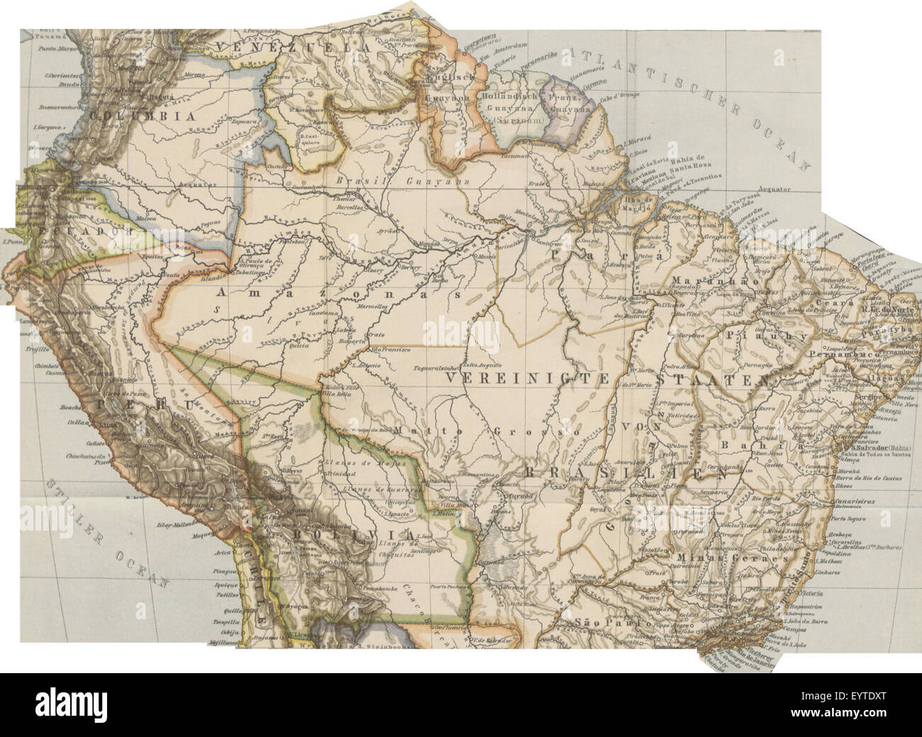 An image from 'Das republikanische Brasilien,' showcasing a map or ...