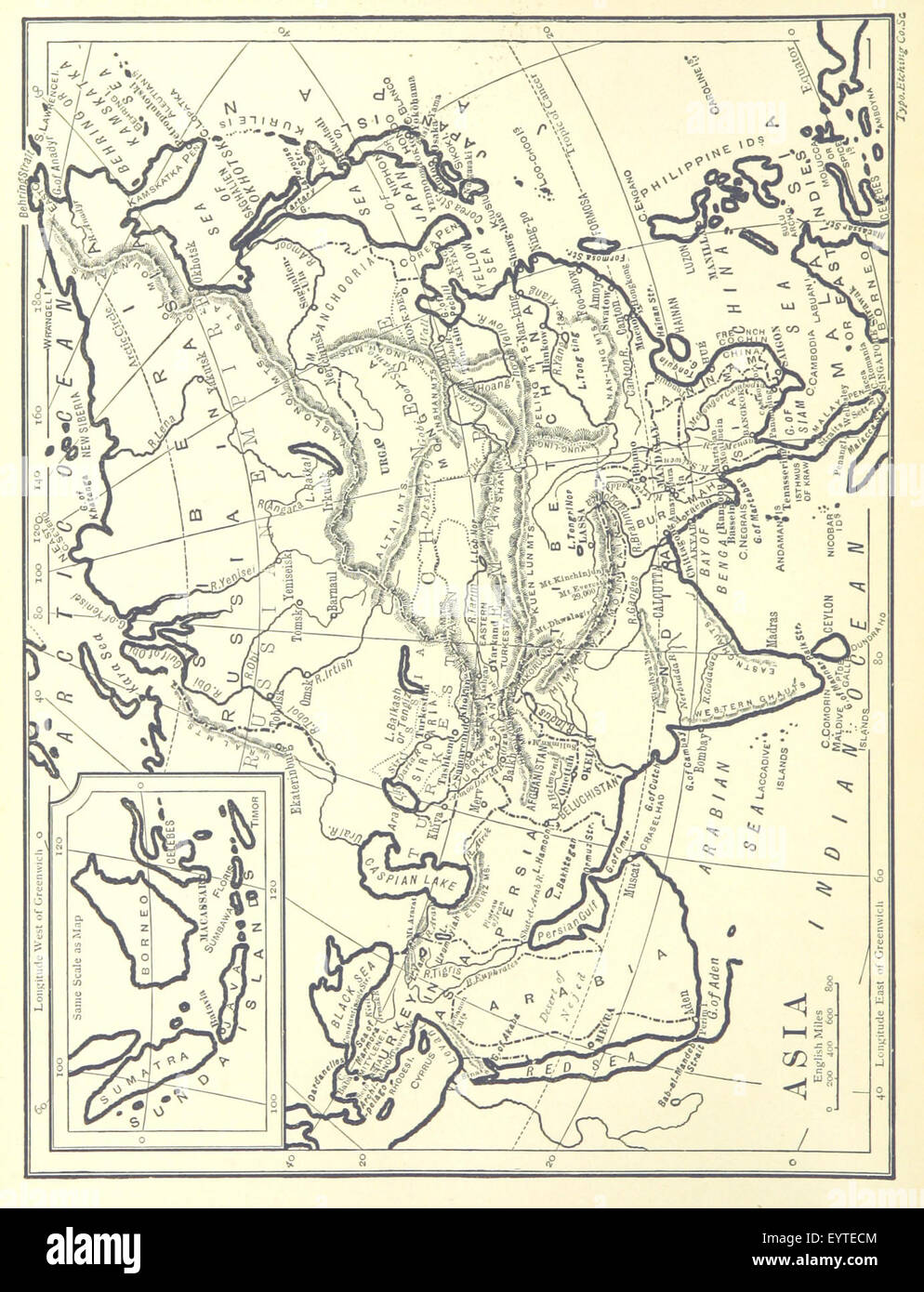 The image shows a page from 'Outlines of Geography,' providing ...