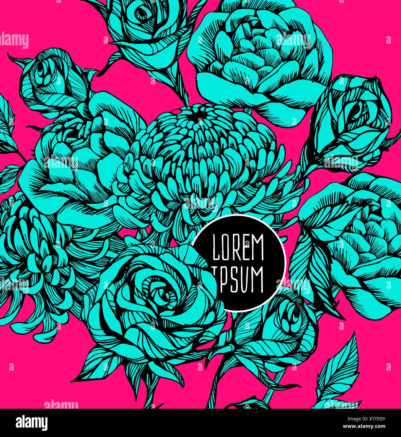 beautiful flower background art Stock Vector Image & Art - Alamy