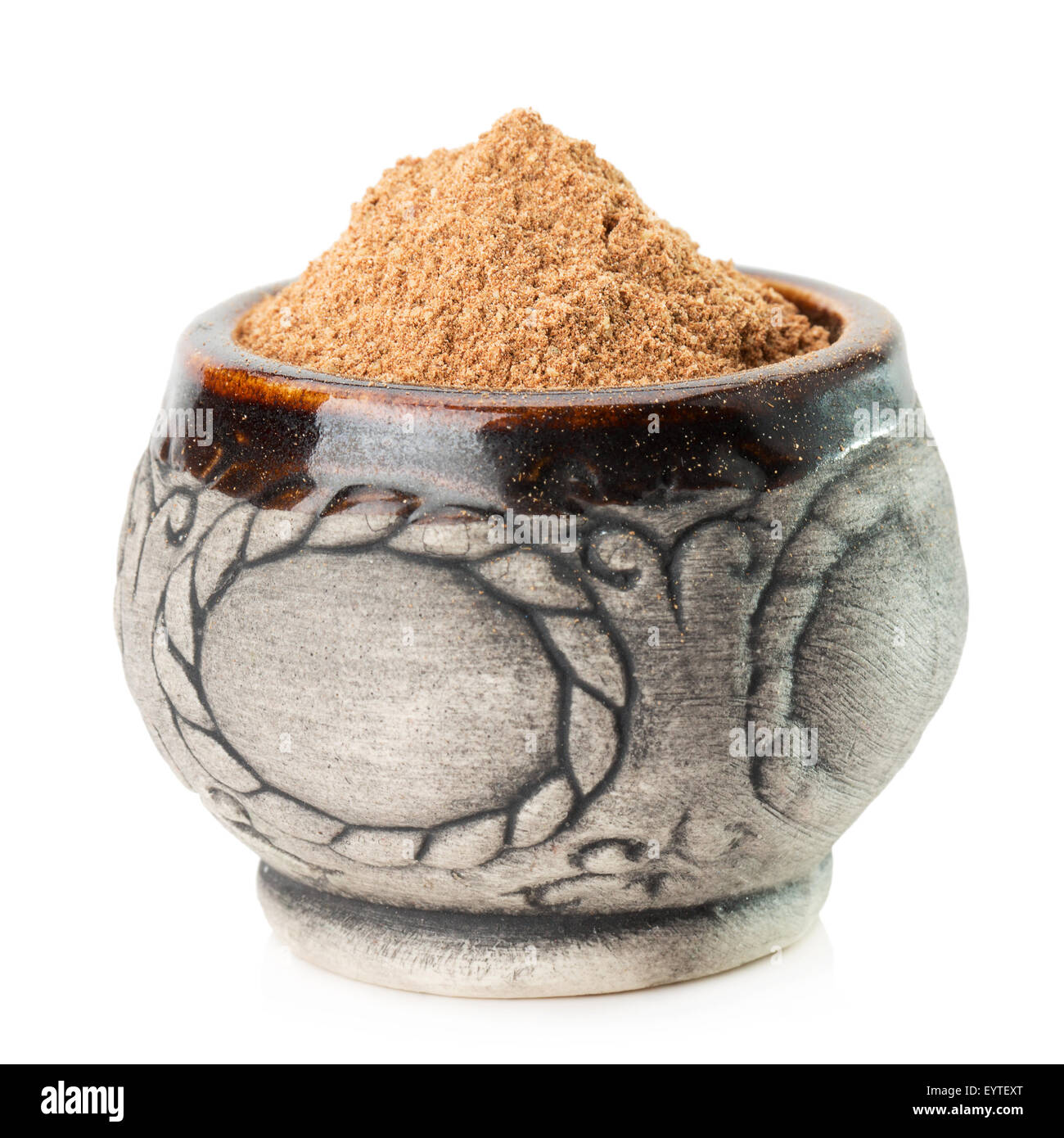 cinnamon powder isolated on white background Stock Photo - Alamy