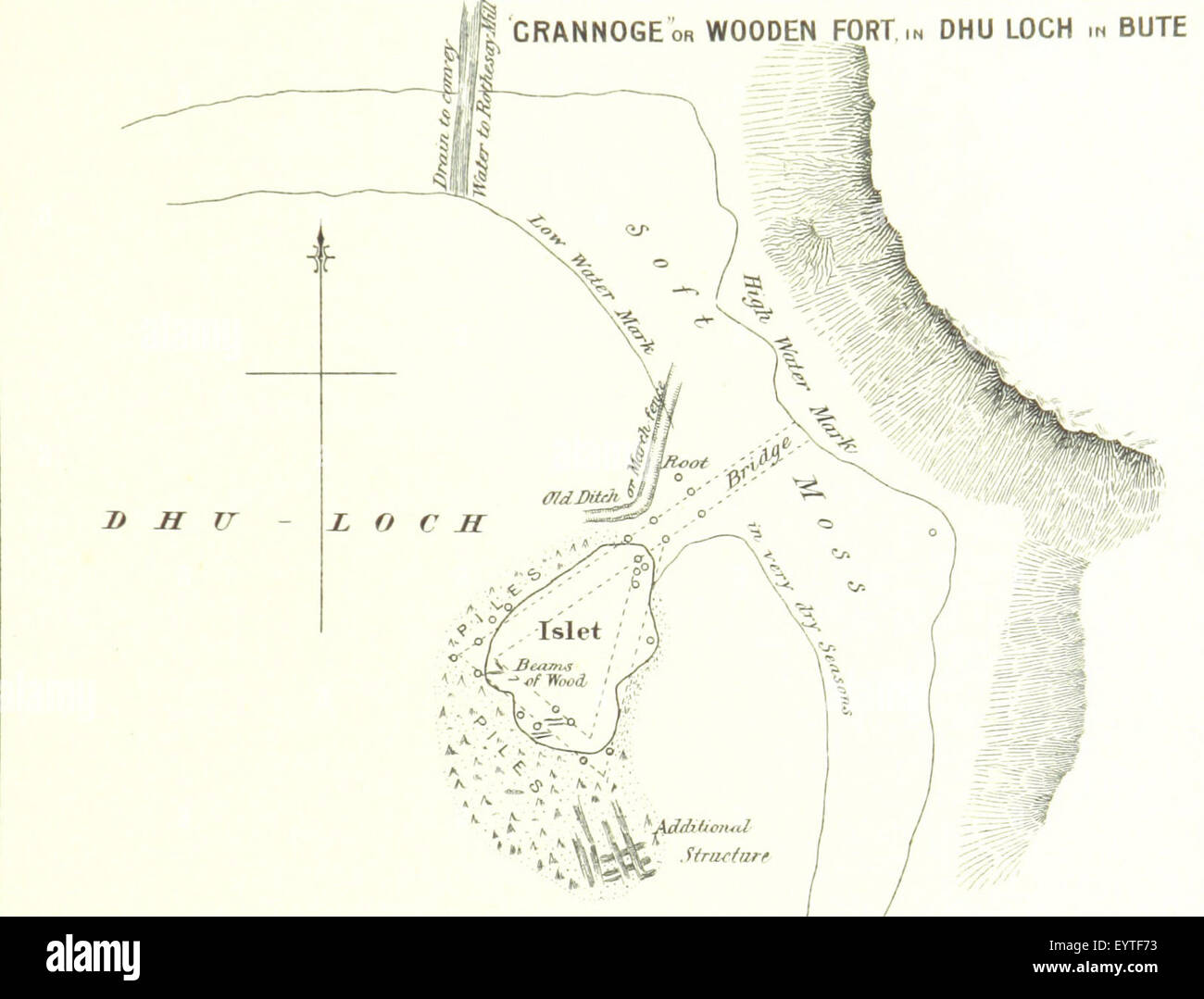 A map from page 73 of 'The Isle of Bute,' showcasing the geographical ...