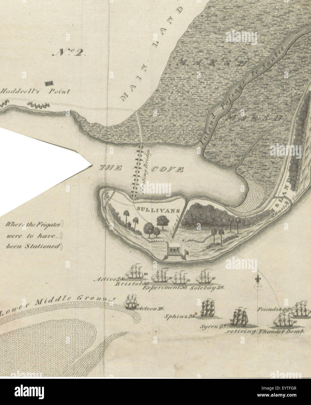 Map extracted from 'Memoirs of the American', depicting geographical ...