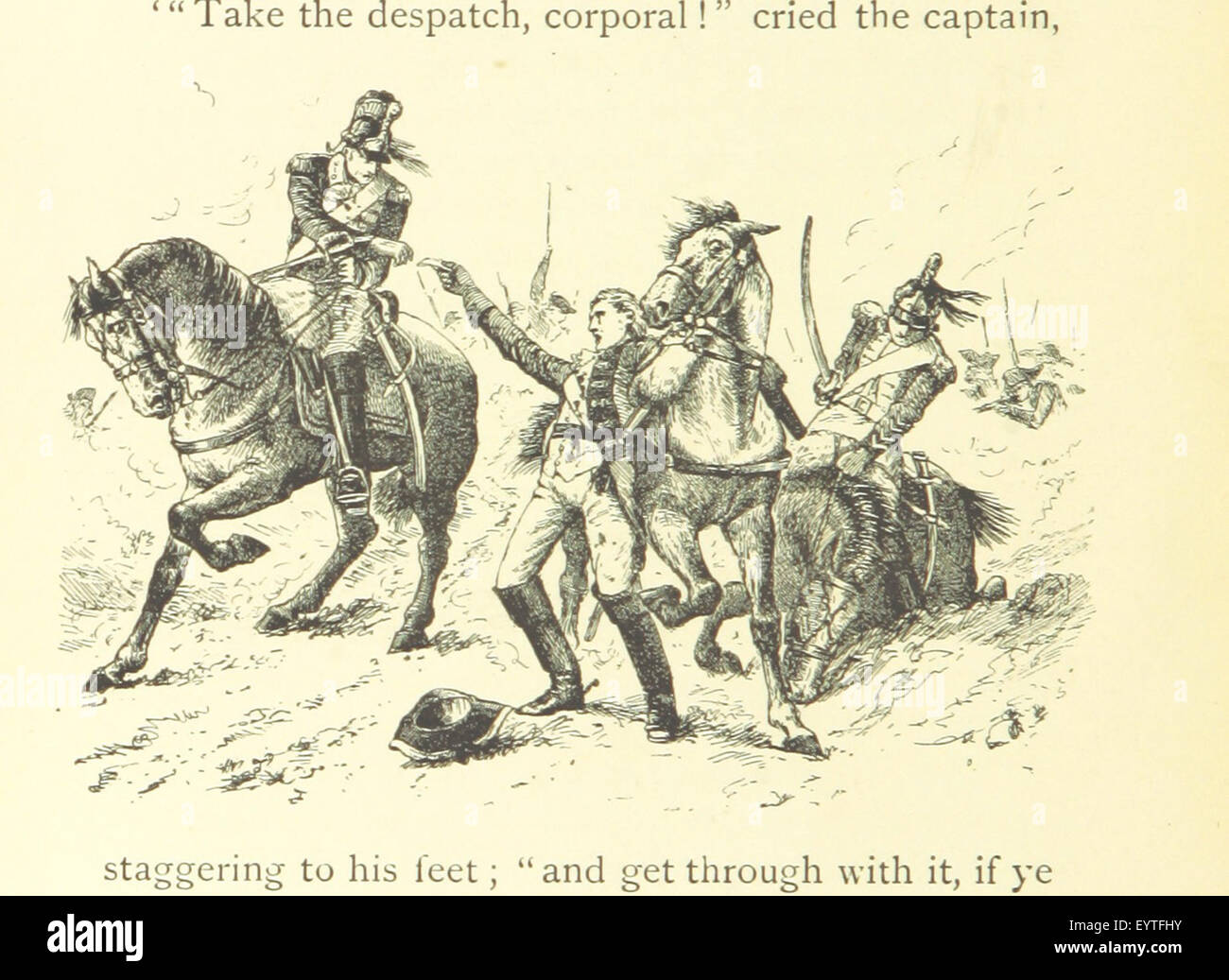 Page 76 of 'With the Green Jackets' shows a depiction of a rifleman ...