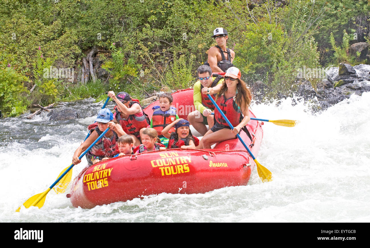 Whitewater Rafters Family High Resolution Stock Photography and Images ...