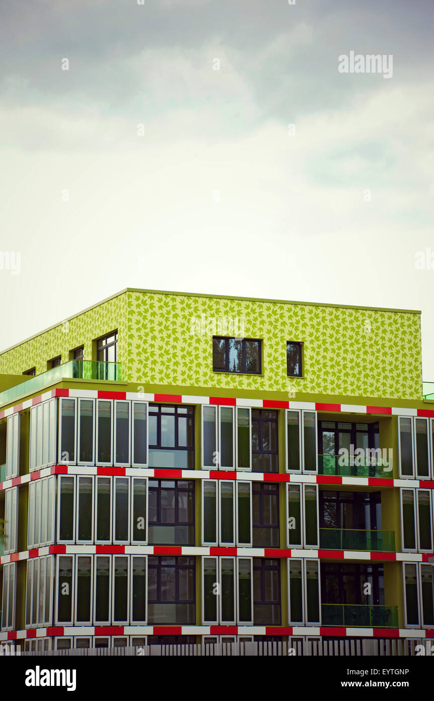 Modern architecture, building, Algenhaus (alga house Stock Photo - Alamy