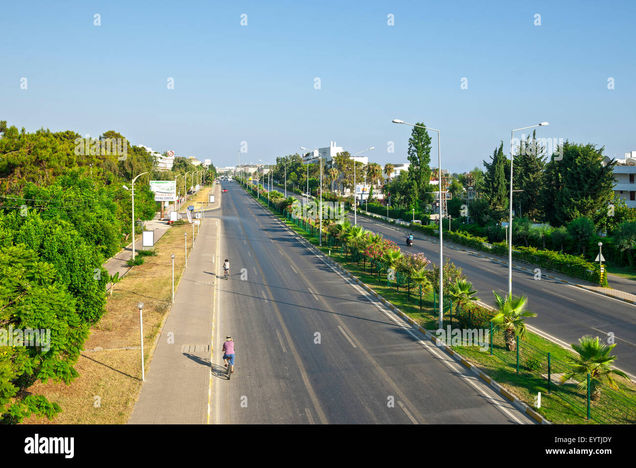 Turkey, main street in Avsallar near Alanya Stock Photo - Alamy
