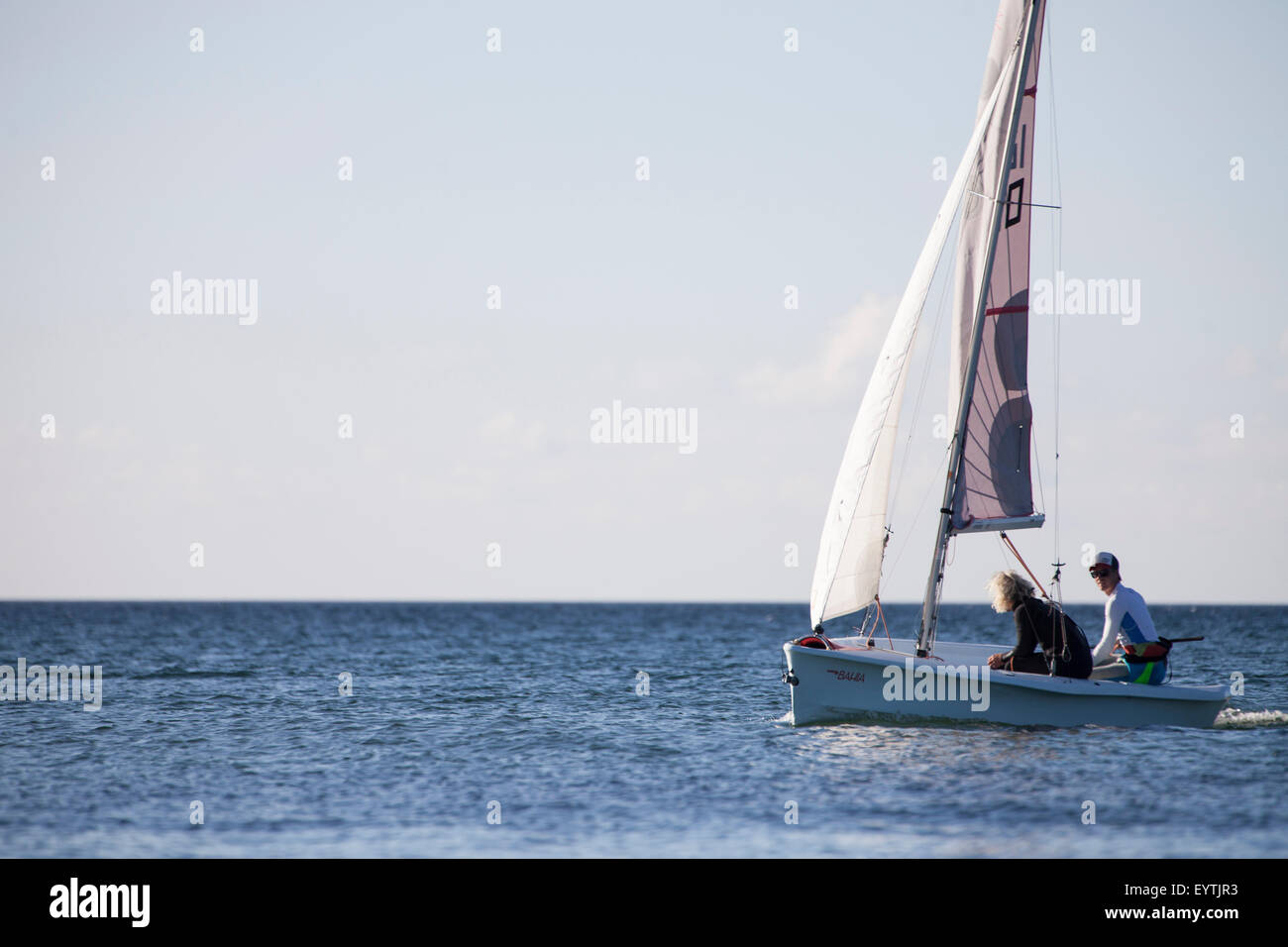 Sailboats, turn finish, further sail Stock Photo - Alamy