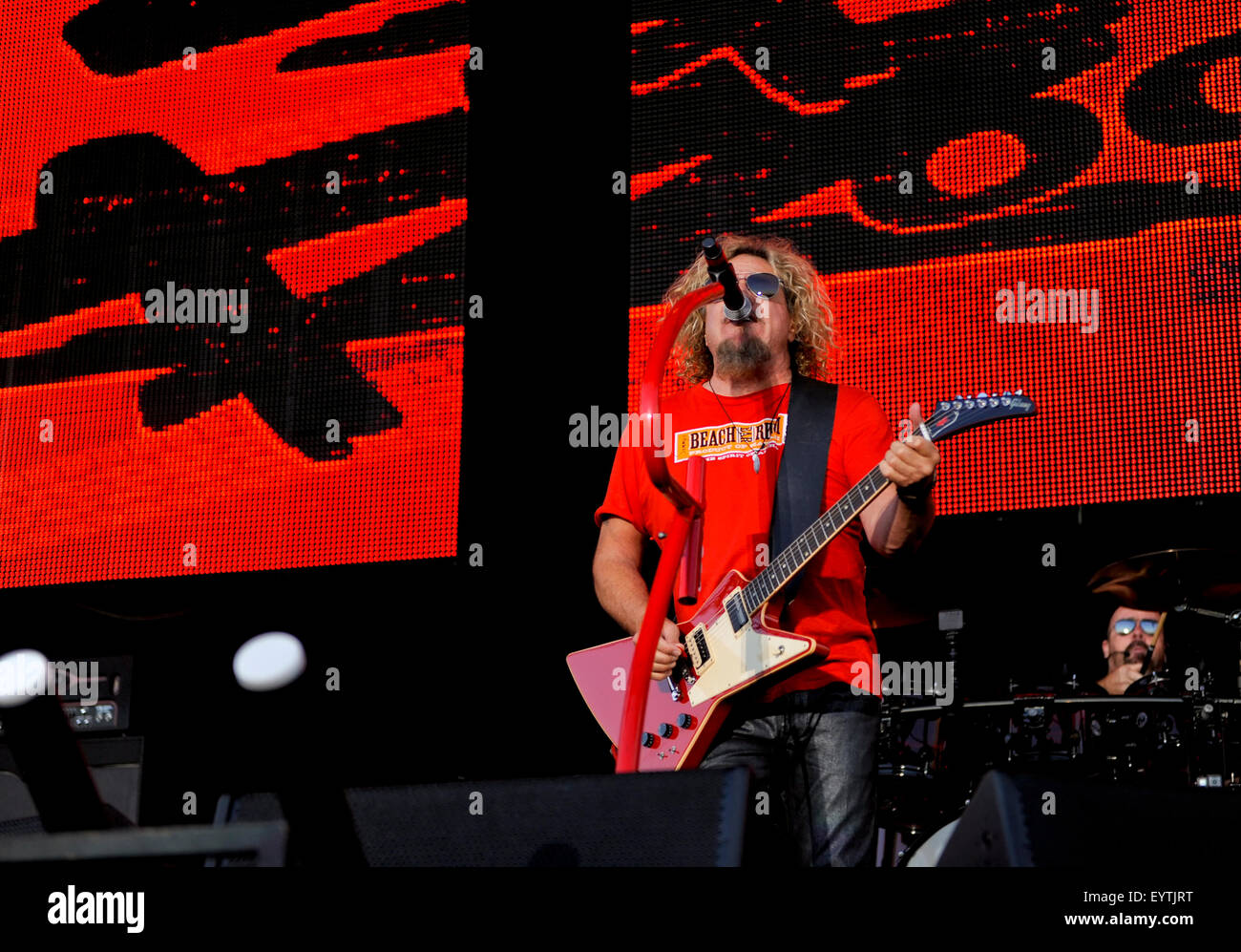 Sammy Hagar (The RED Rocker) performing at The 2015 Monster Energy ...