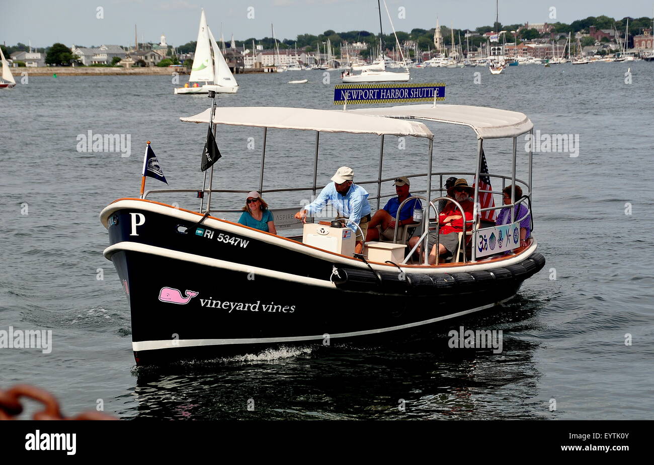 Newport, Rhode Island: A Vineyard Vines Newport Harbor Shuttle Taxi on ...